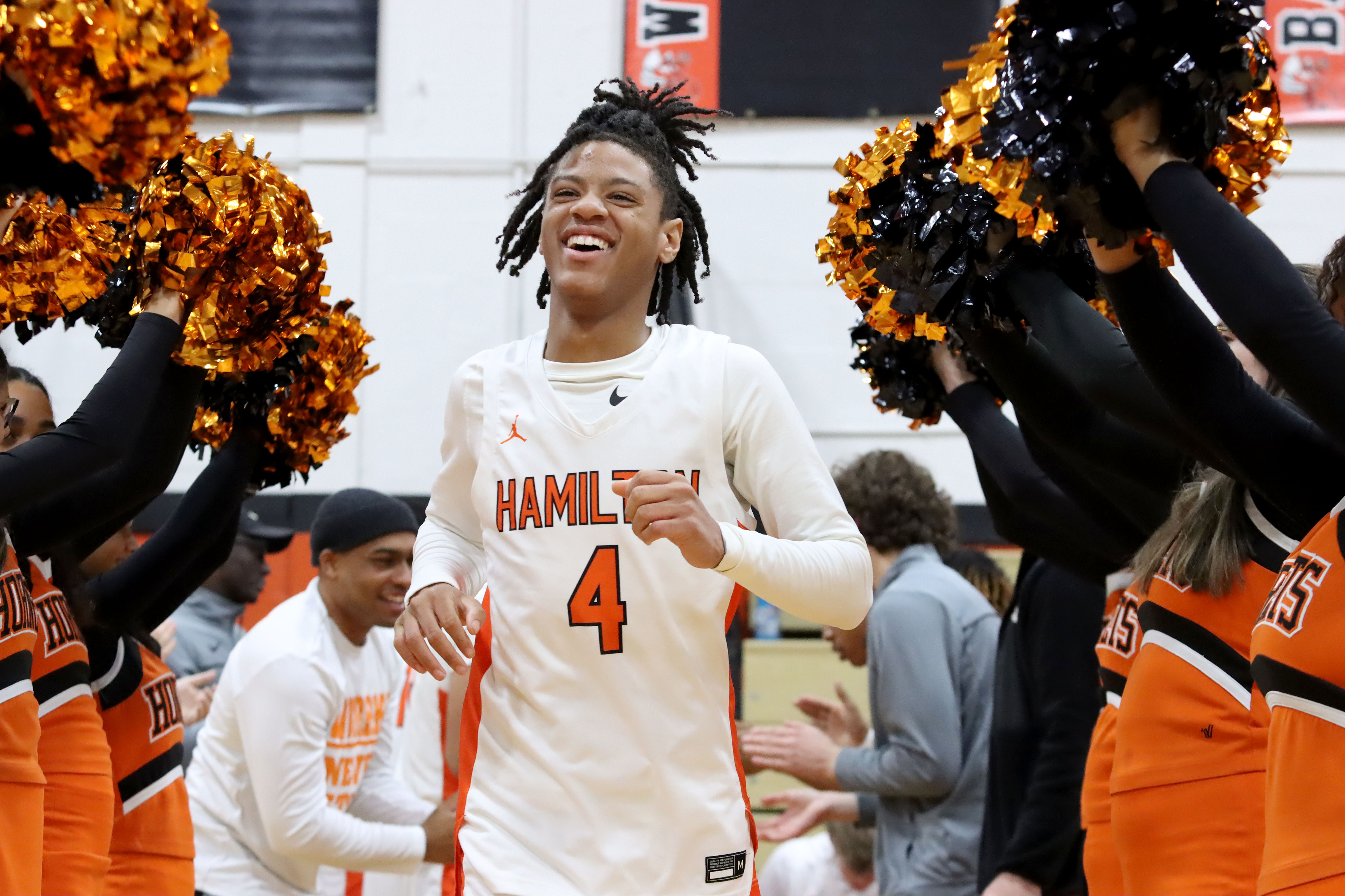 High school boys basketball, Ewing at Hamilton West, held at Hamilton ...