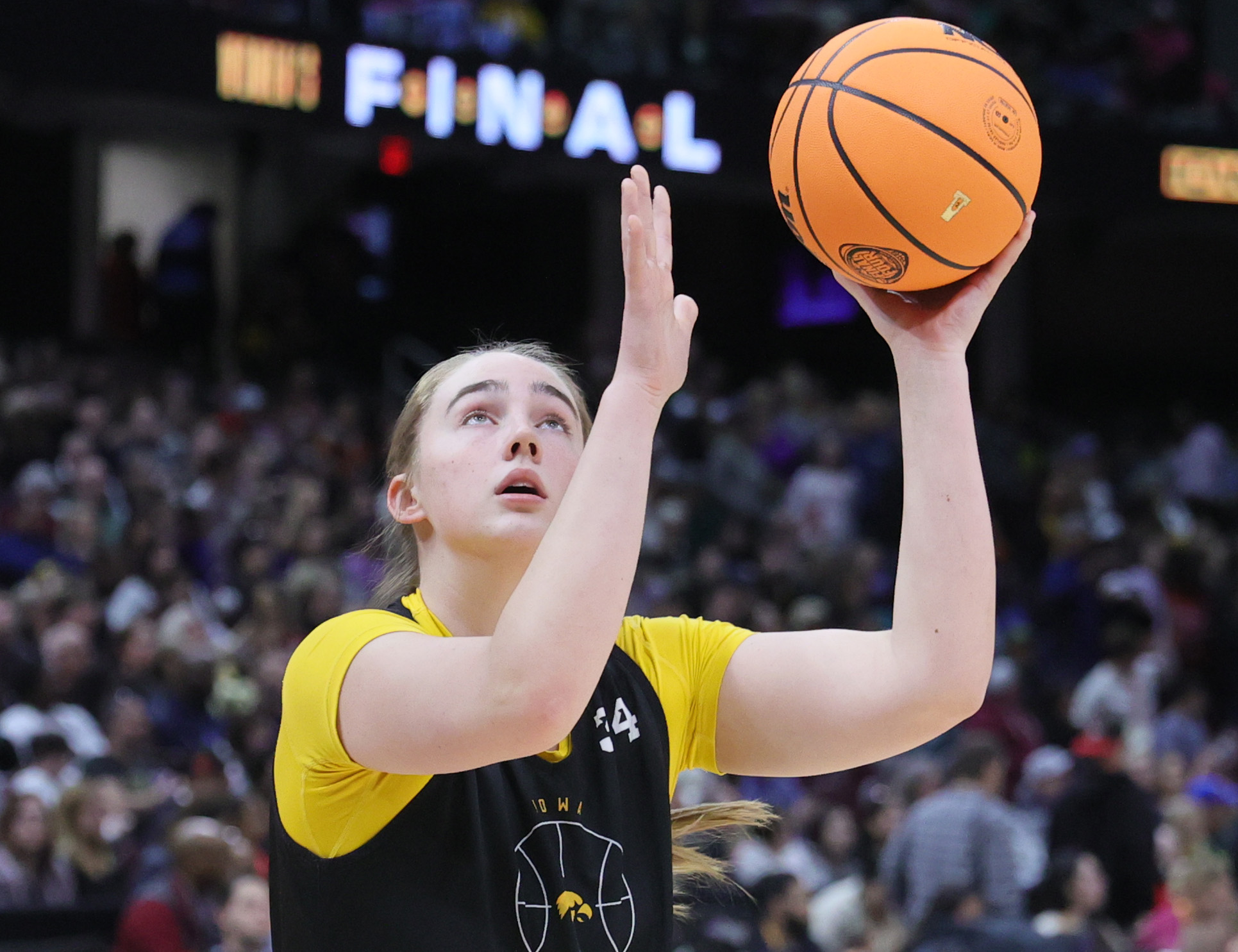 Iowa Hawkeyes open practice in Women's Final Four, April 6, 2024 ...