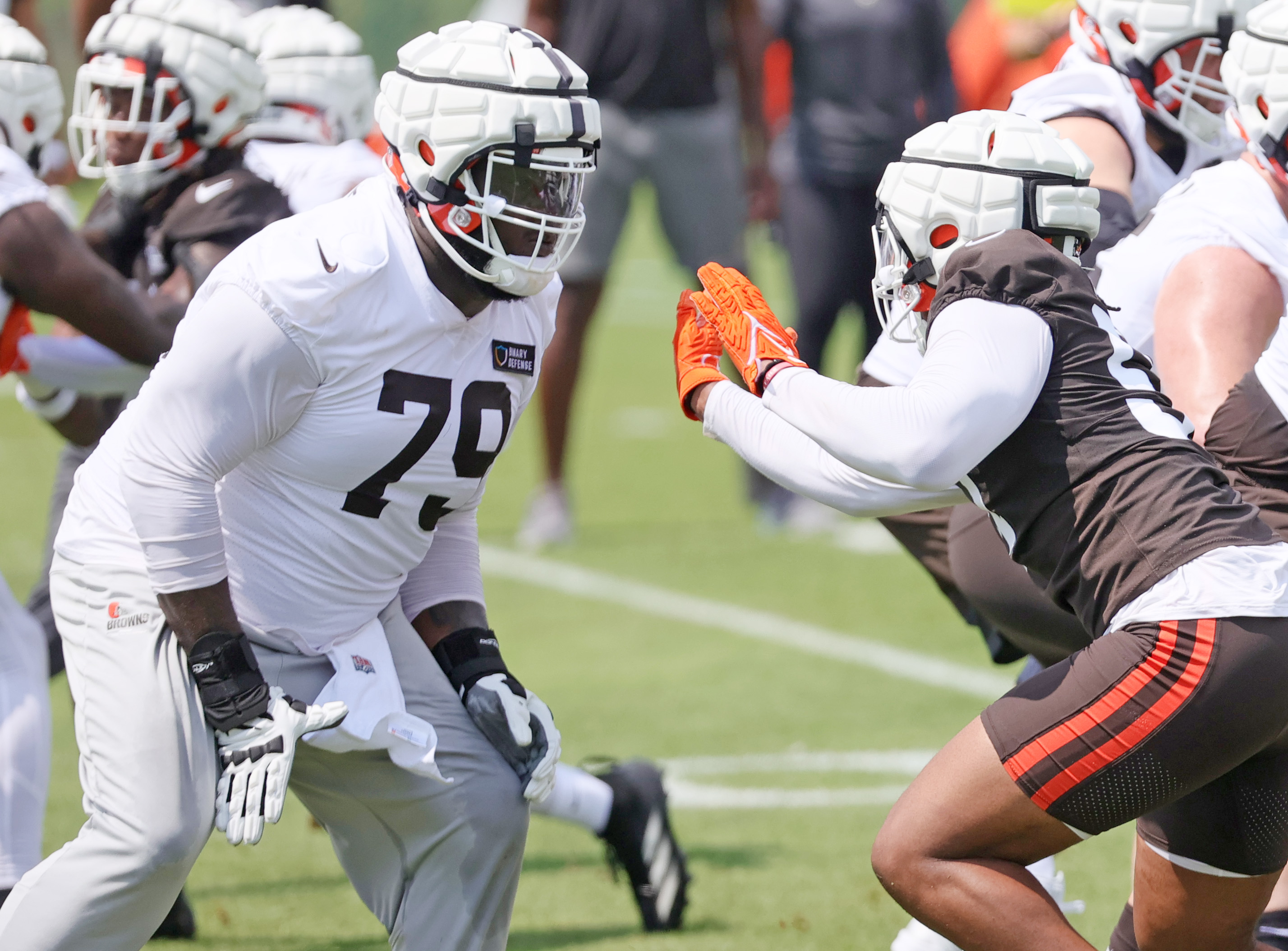 Cleveland Browns offensive tackle Dewand Jones, August 1, 2024 ...