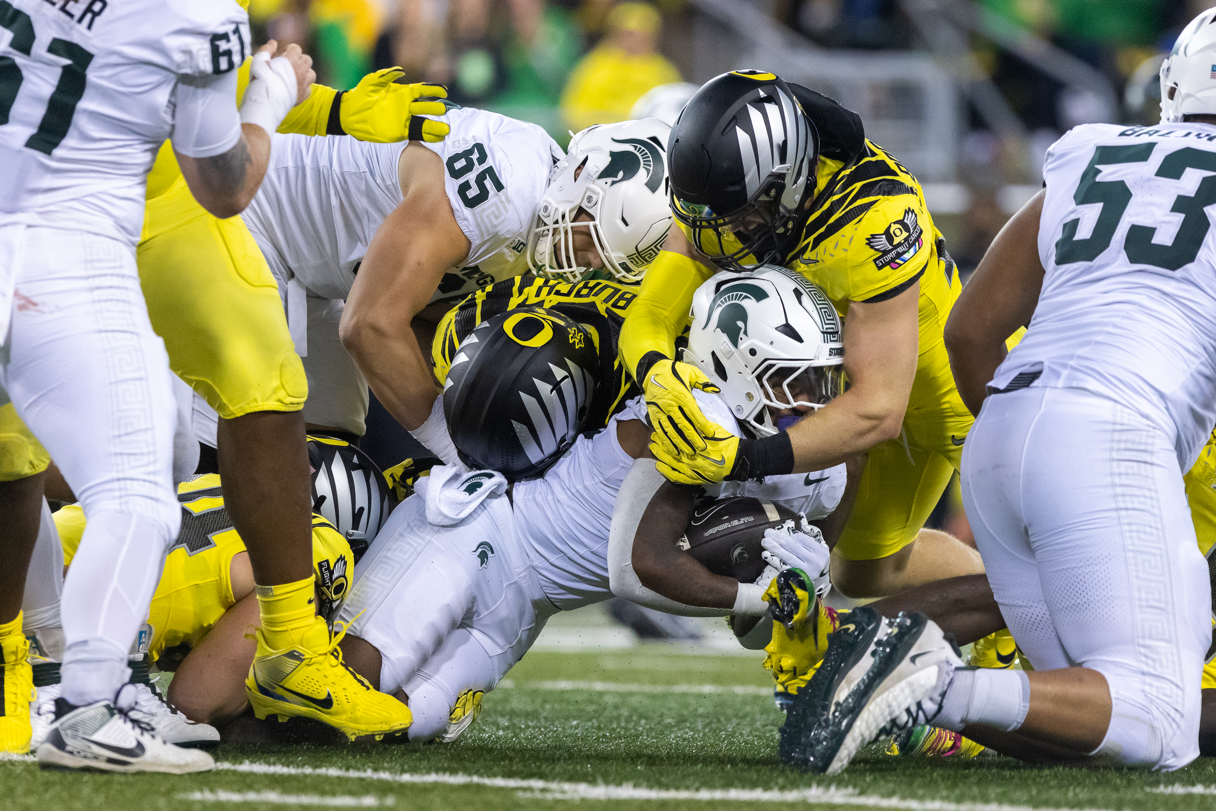 No. 6 Oregon Ducks vs. Michigan State Spartans: Oct. 4, 2024 ...