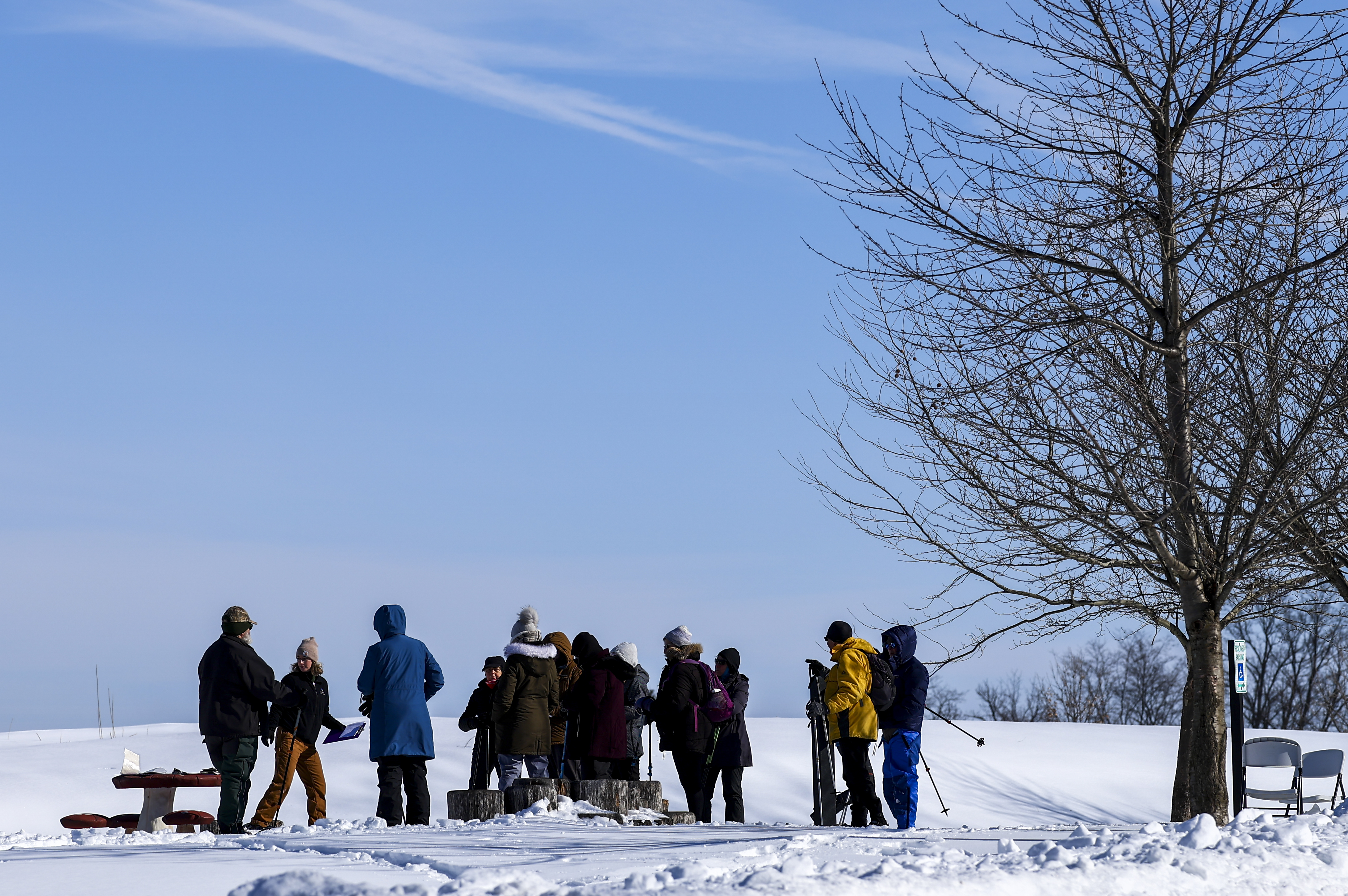 Taking in the winter scenery with snowshoes - lehighvalleylive.com