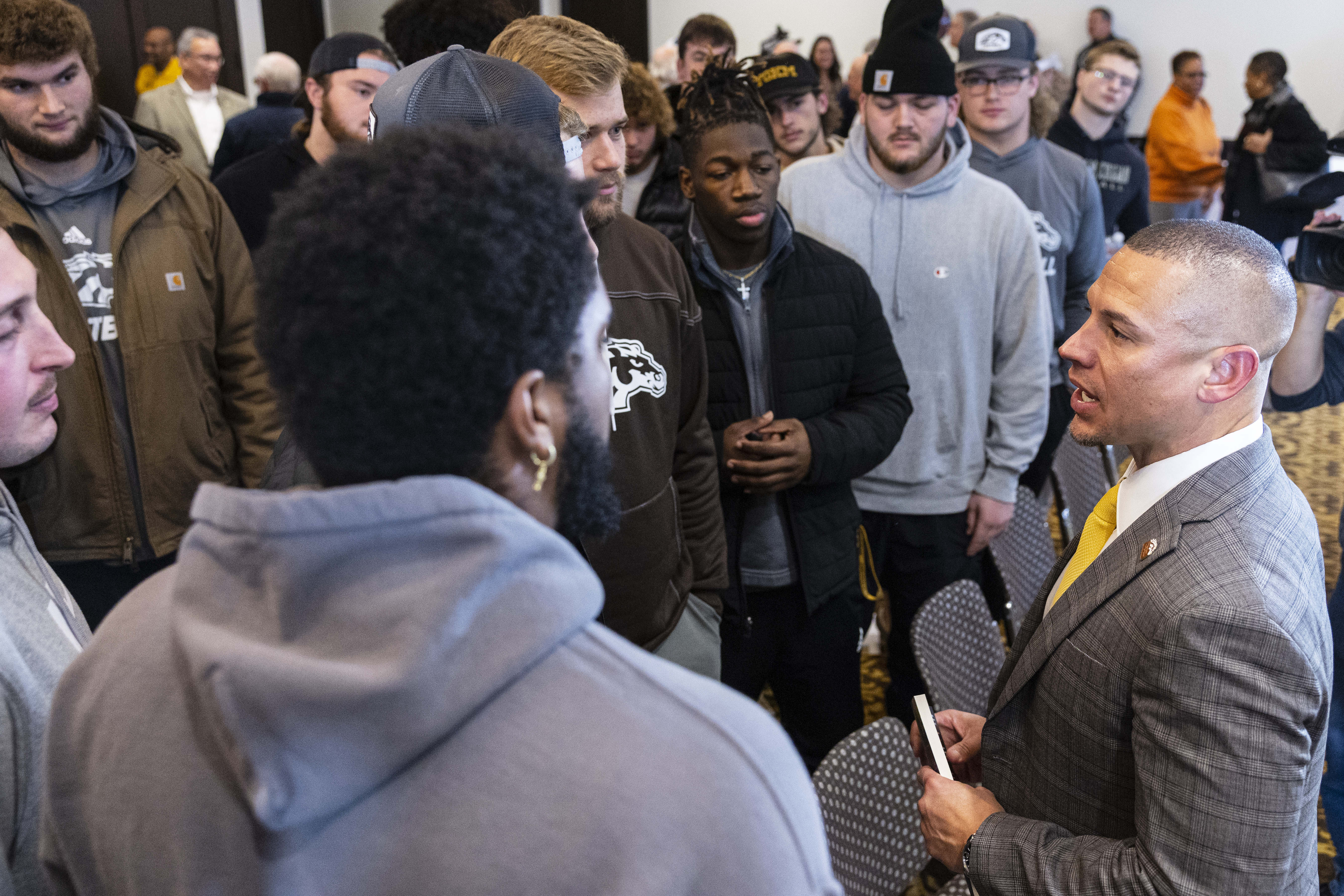 Western Michigan football introduces new head coach Lance Taylor ...