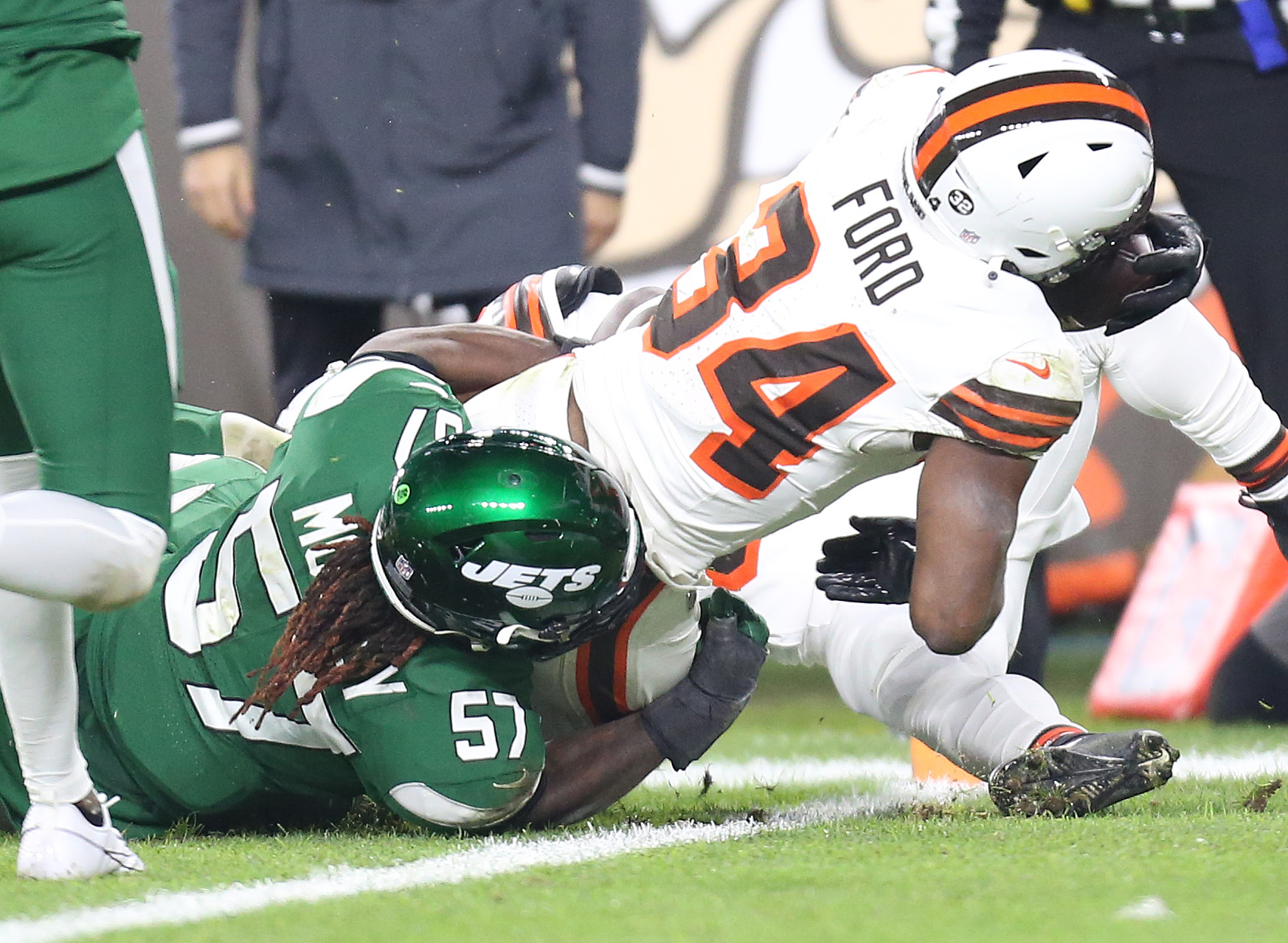 Cleveland Browns Jerome Ford vs. New York Jets, December 28, 2023 ...