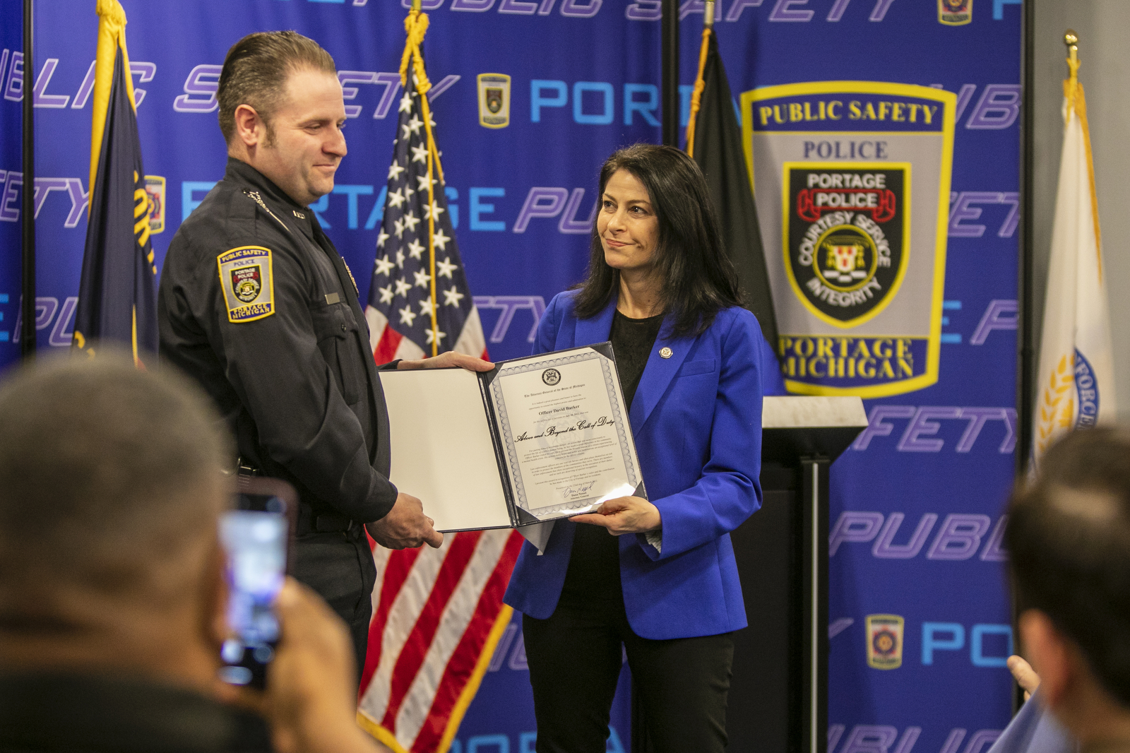 Michigan Attorney General Dana Nessel presents the Above and Beyond ...