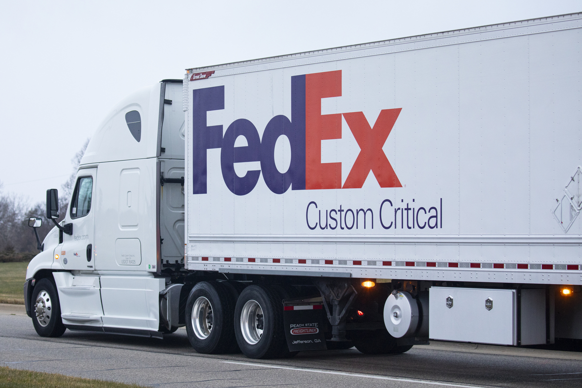 Trucks carrying COVID-19 vaccine depart Pfizer plant in Portage ...