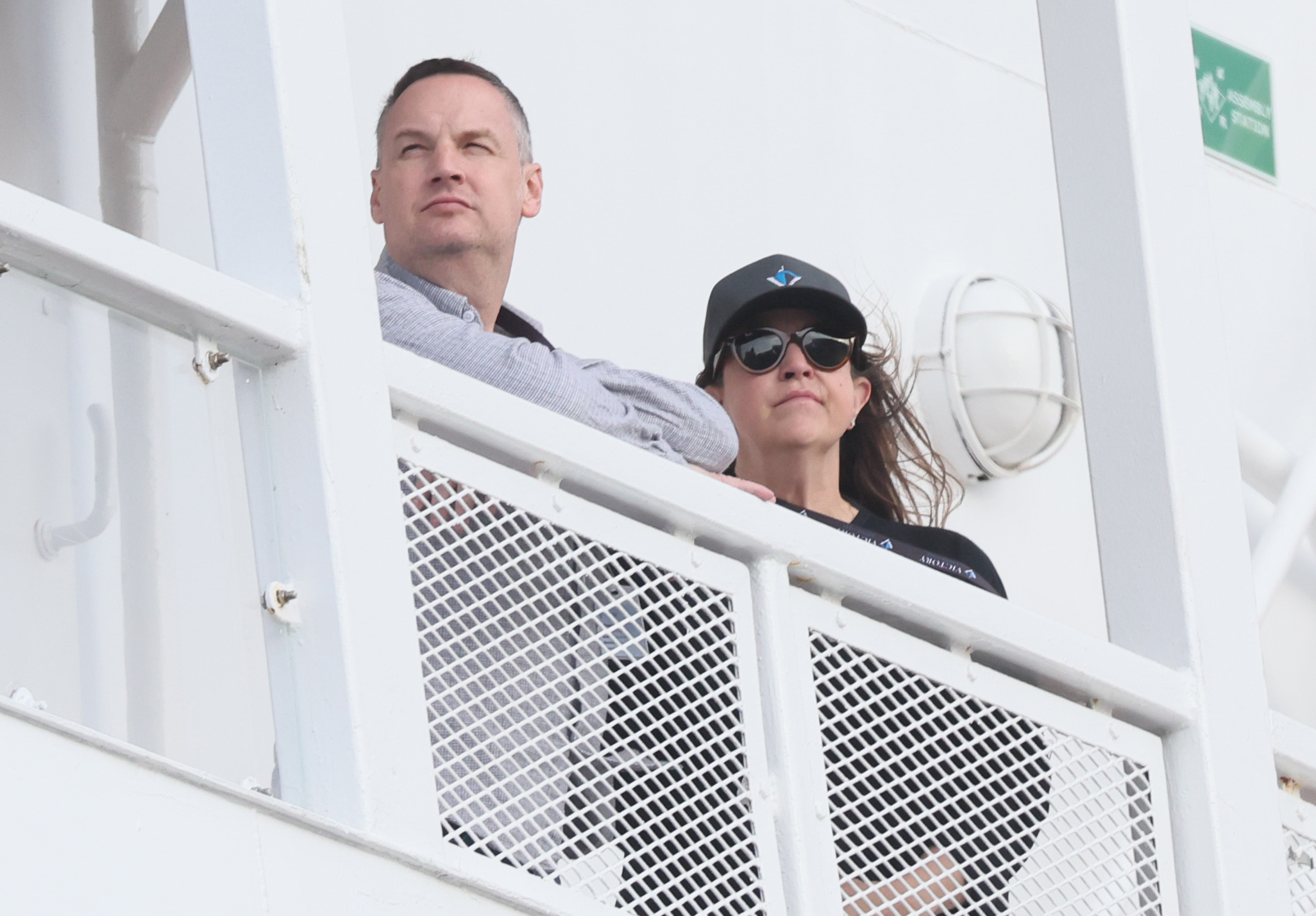 Cruise ship Victory I docks at the Port of Cleveland, April 29, 2025 ...