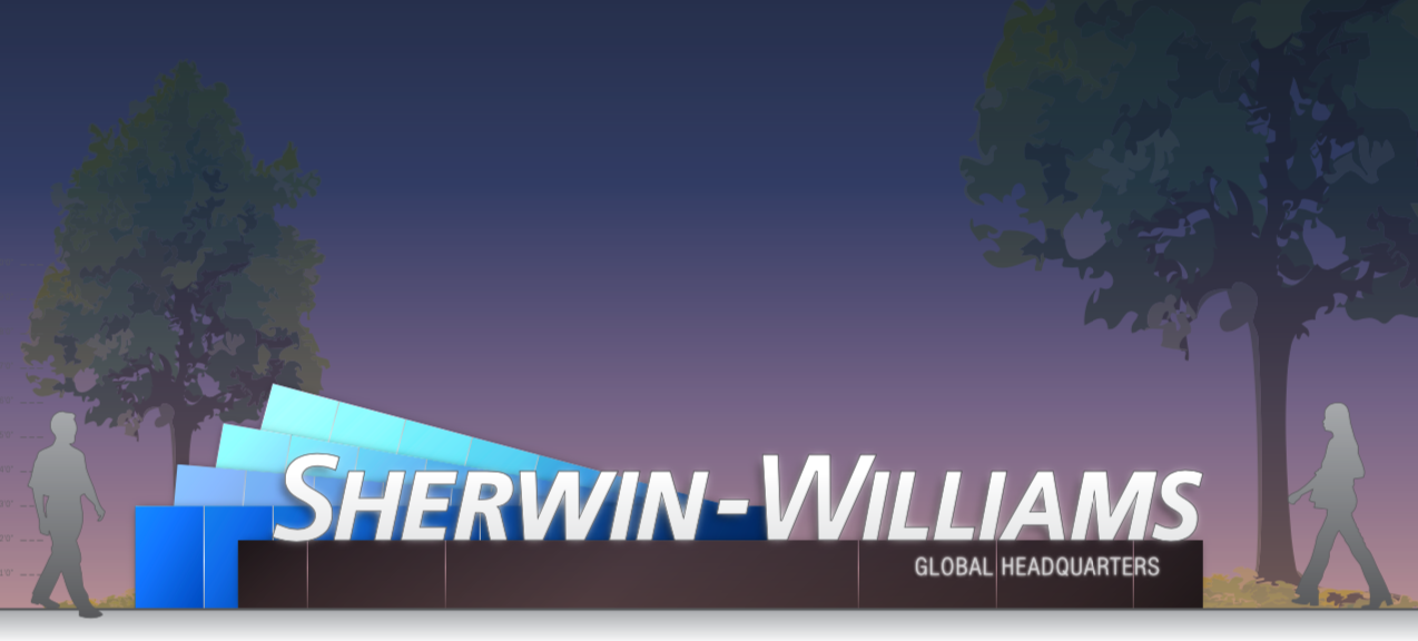 Cleveland city commissions approve lighting and signs for Sherwin ...