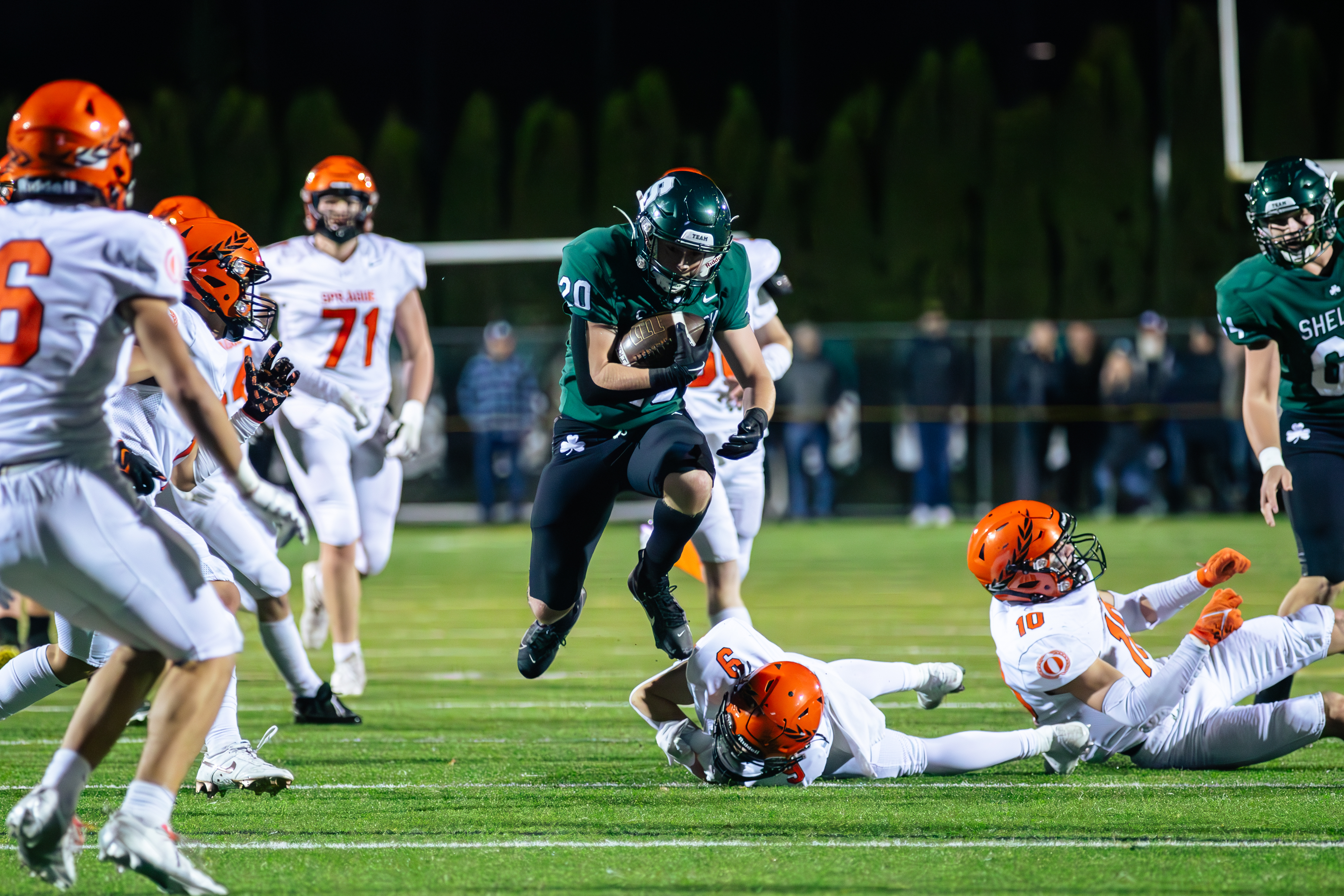 Oregon high school football: Sheldon Irish vs Sprague Olympians ...