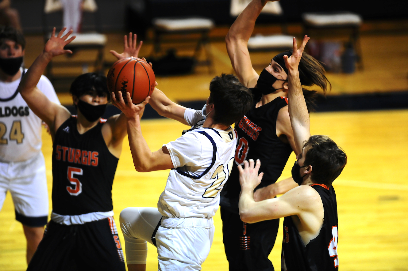 Otsego boys basketball defeats Sturgis for 43rd consecutive conference ...