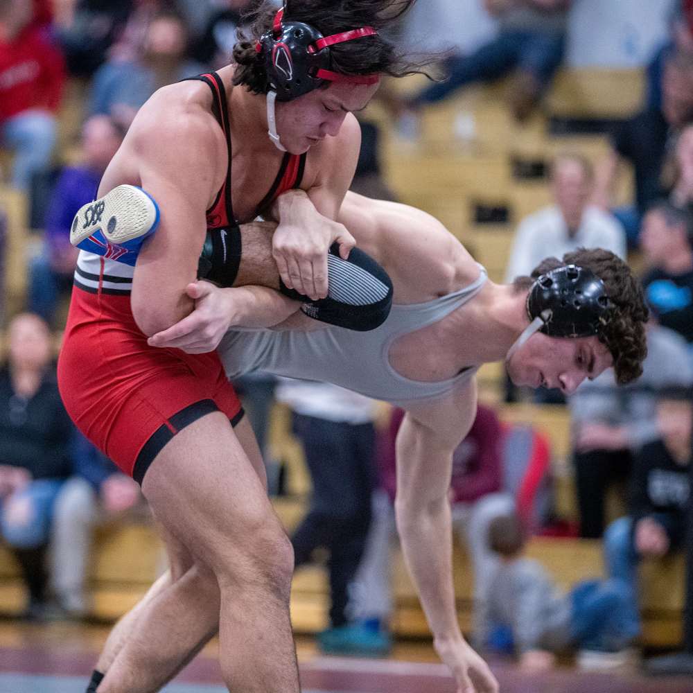 The 2022 D3 Class 3A section 3 wrestling championship at Mechanicsburg ...