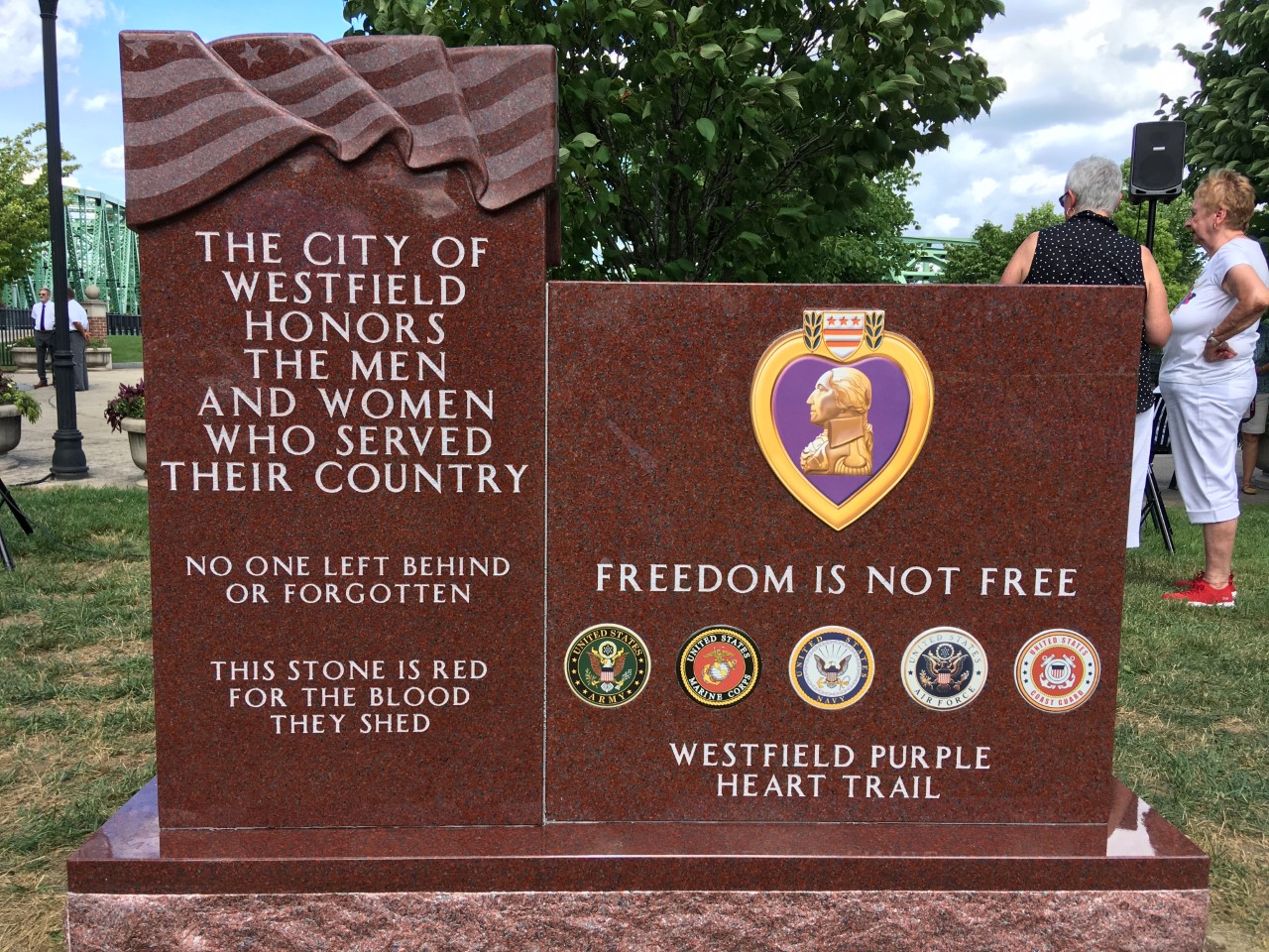 Westfield unveils its Purple Heart monument - masslive.com
