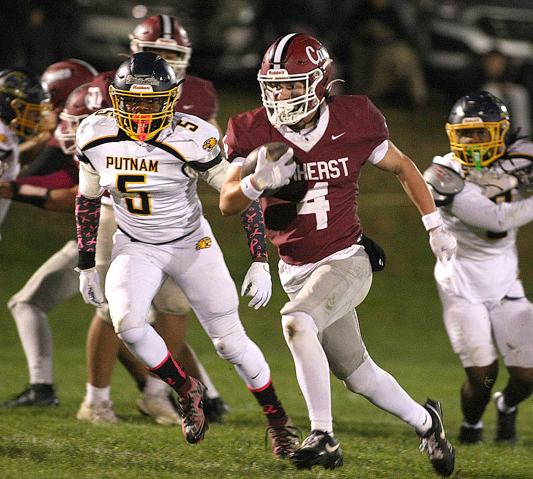 Putnam vs Amherst Football 10/10/25 - masslive.com