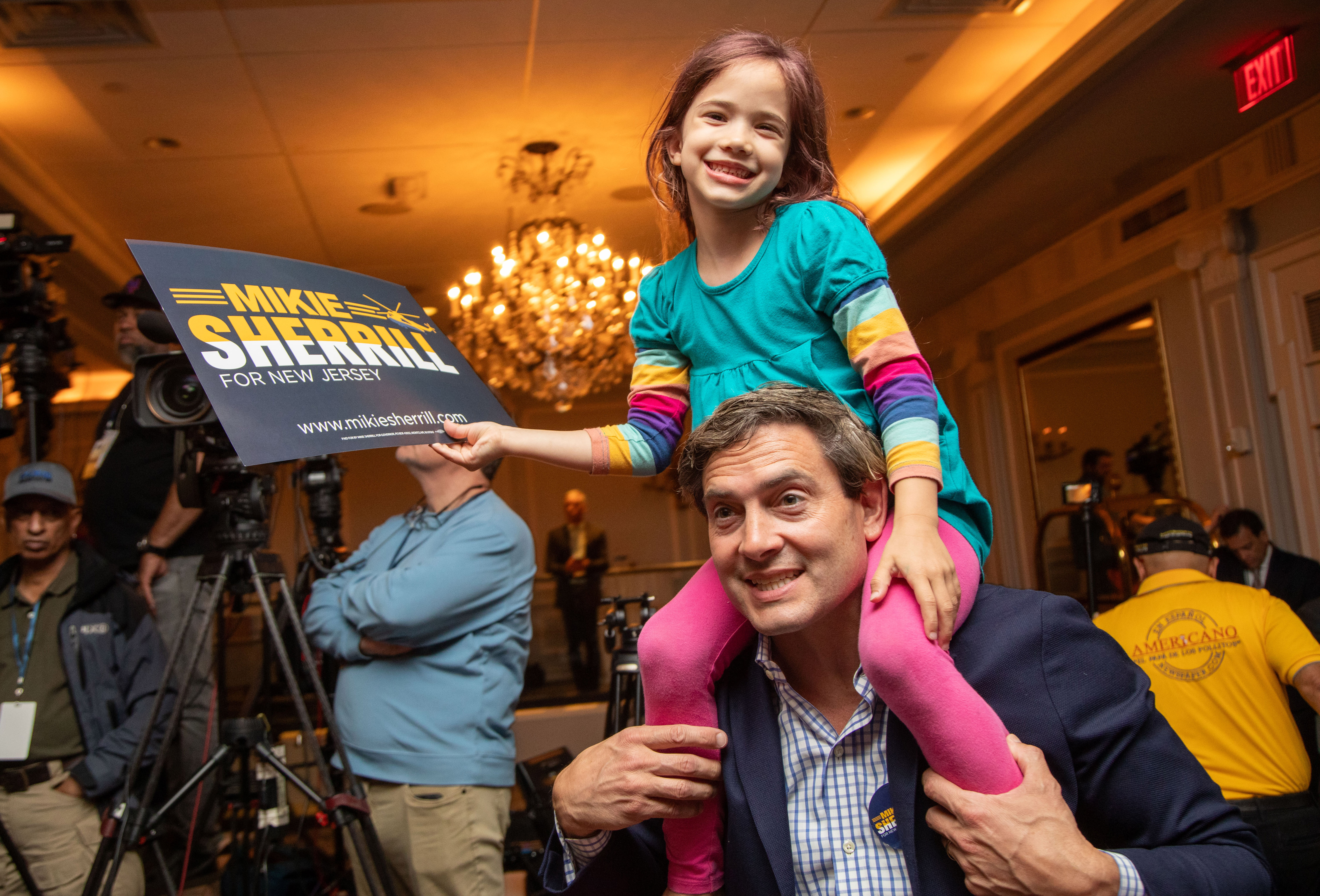 Mikie Sherrill at election headquarters 2025 - nj.com