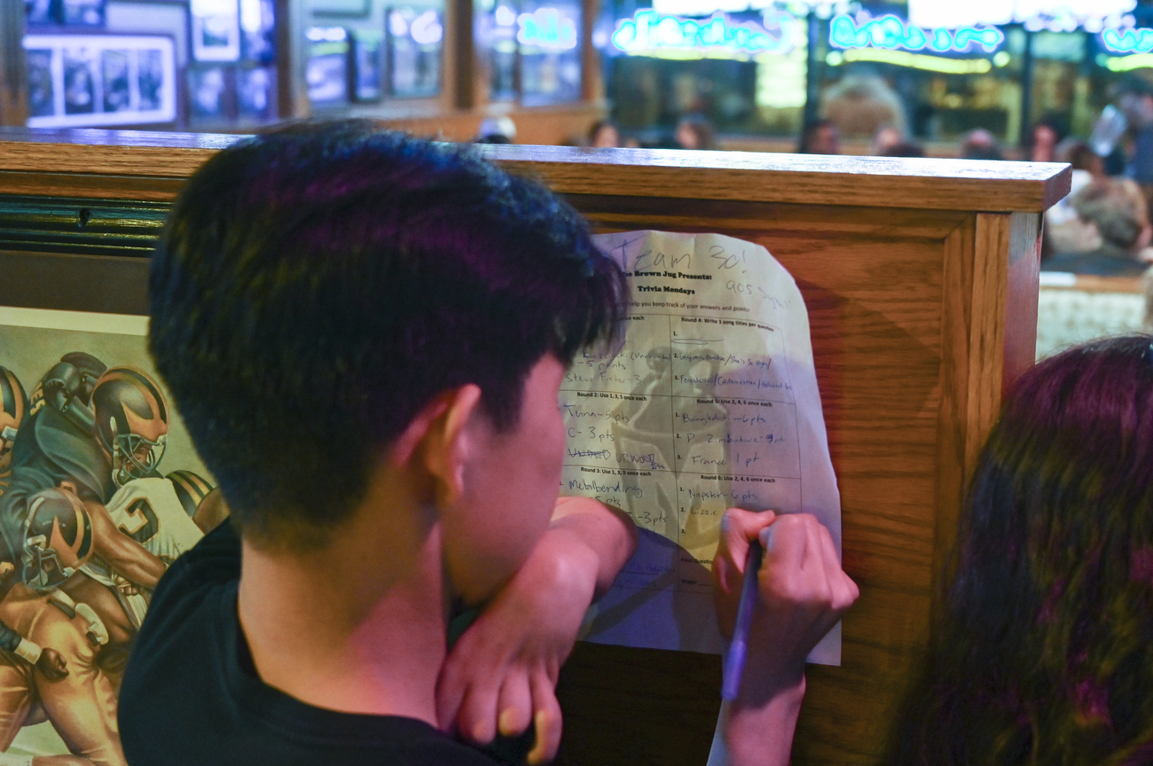 Joshua Bosman hosts trivia at the Brown Jug - mlive.com