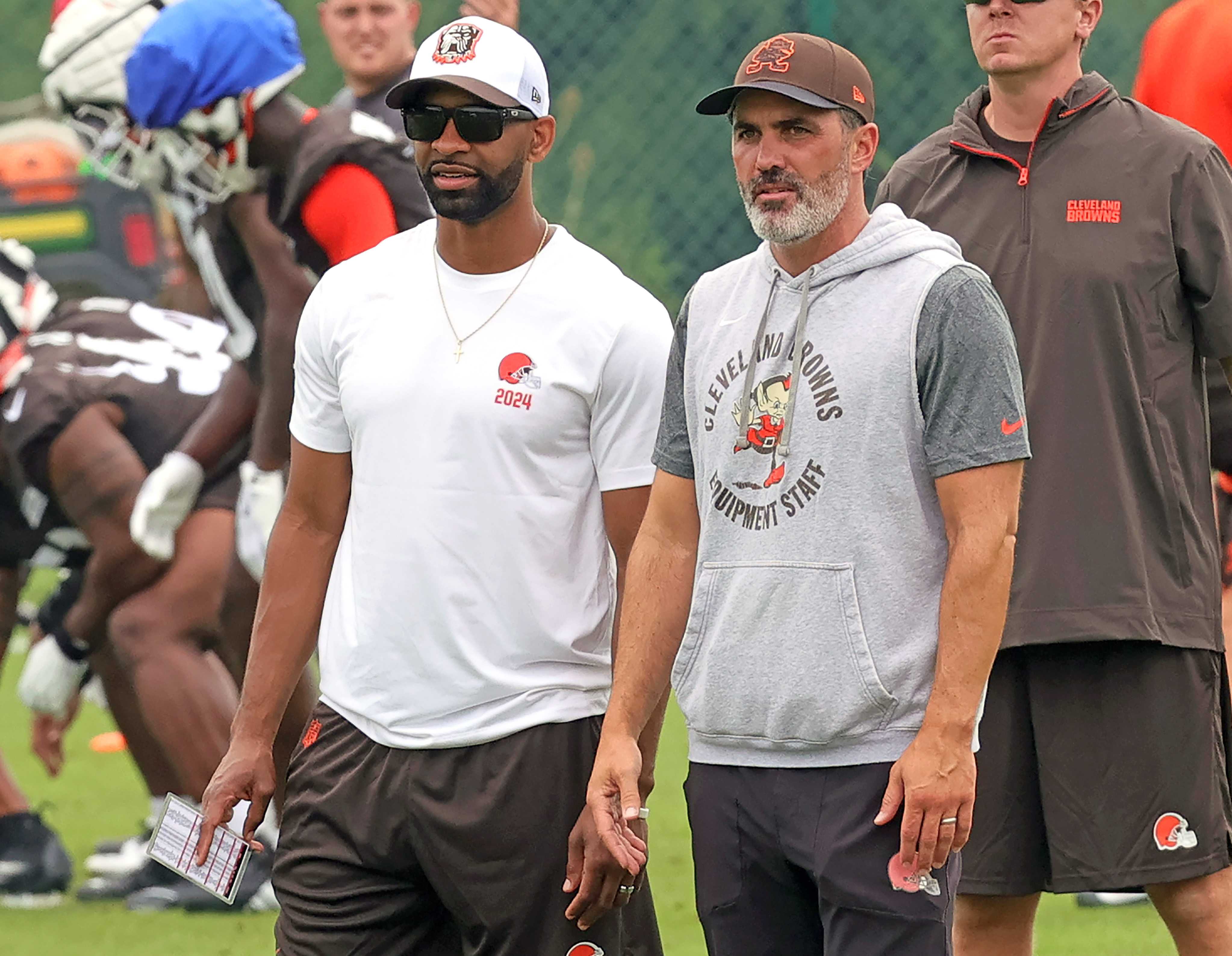 Cleveland Browns head coach Kevin Stefanski during training camp 2024 ...