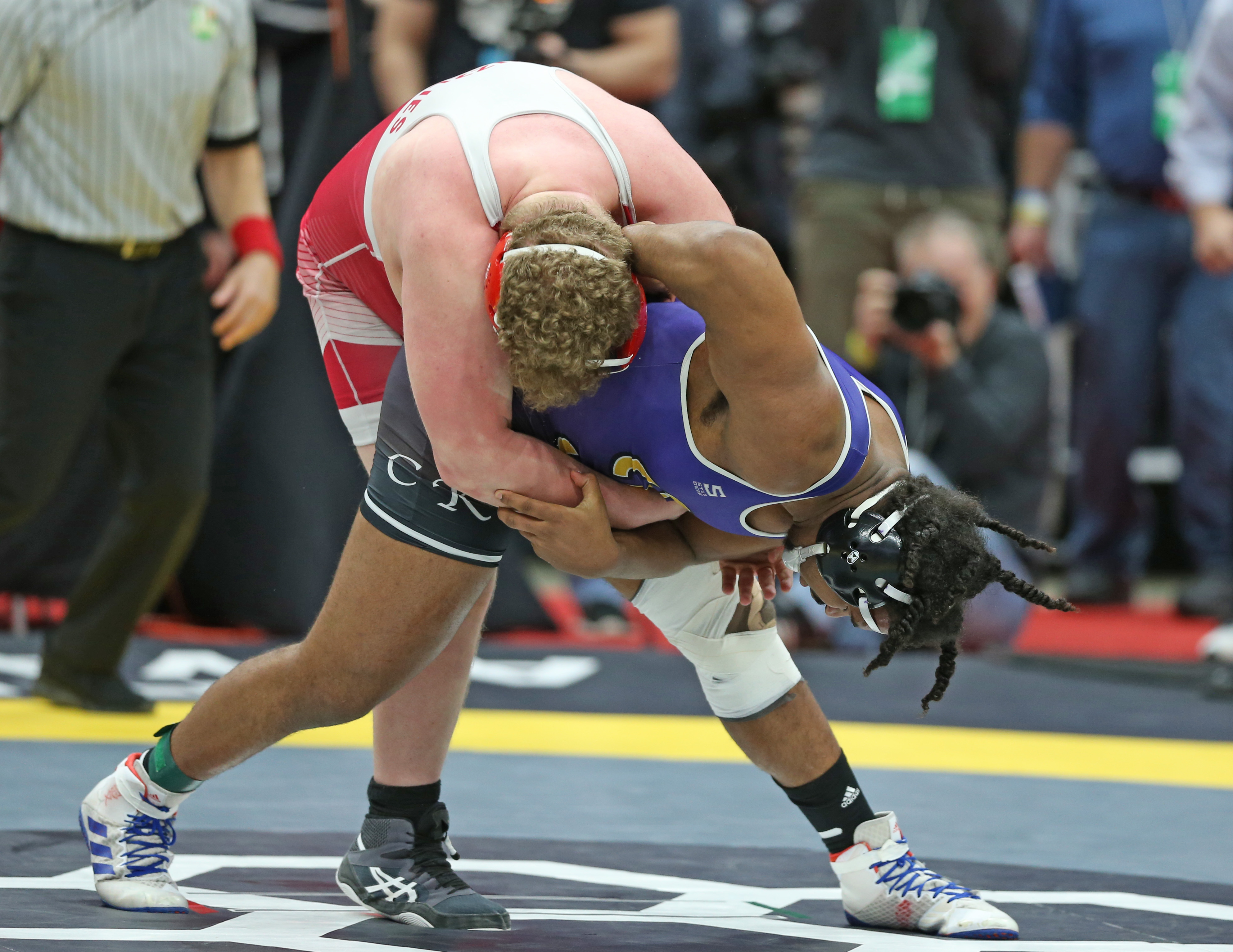 D1 state high school wrestling tournament semifinals, March 11, 2023 ...