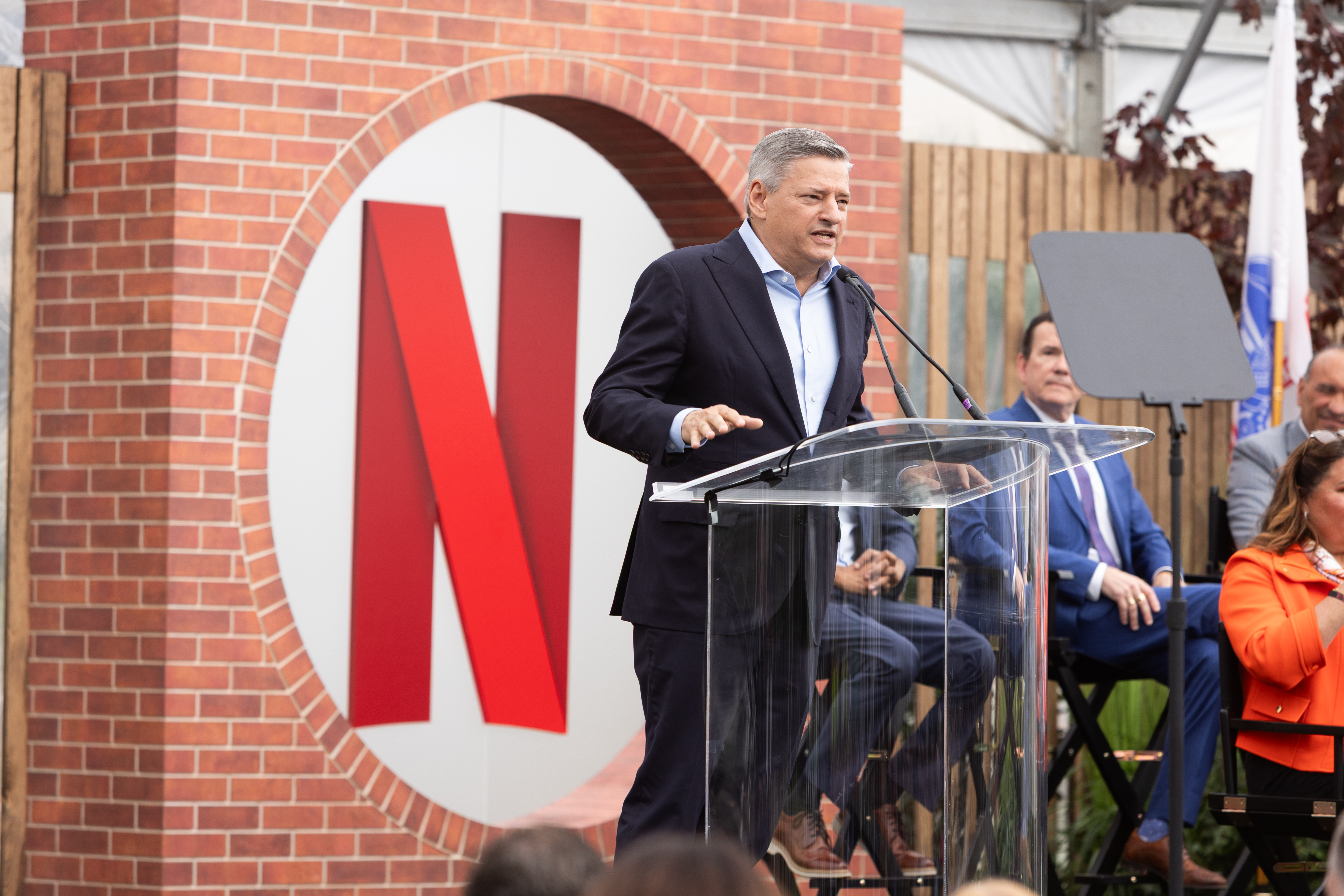 Groundbreaking ceremony for Netflix's new production facility at former ...