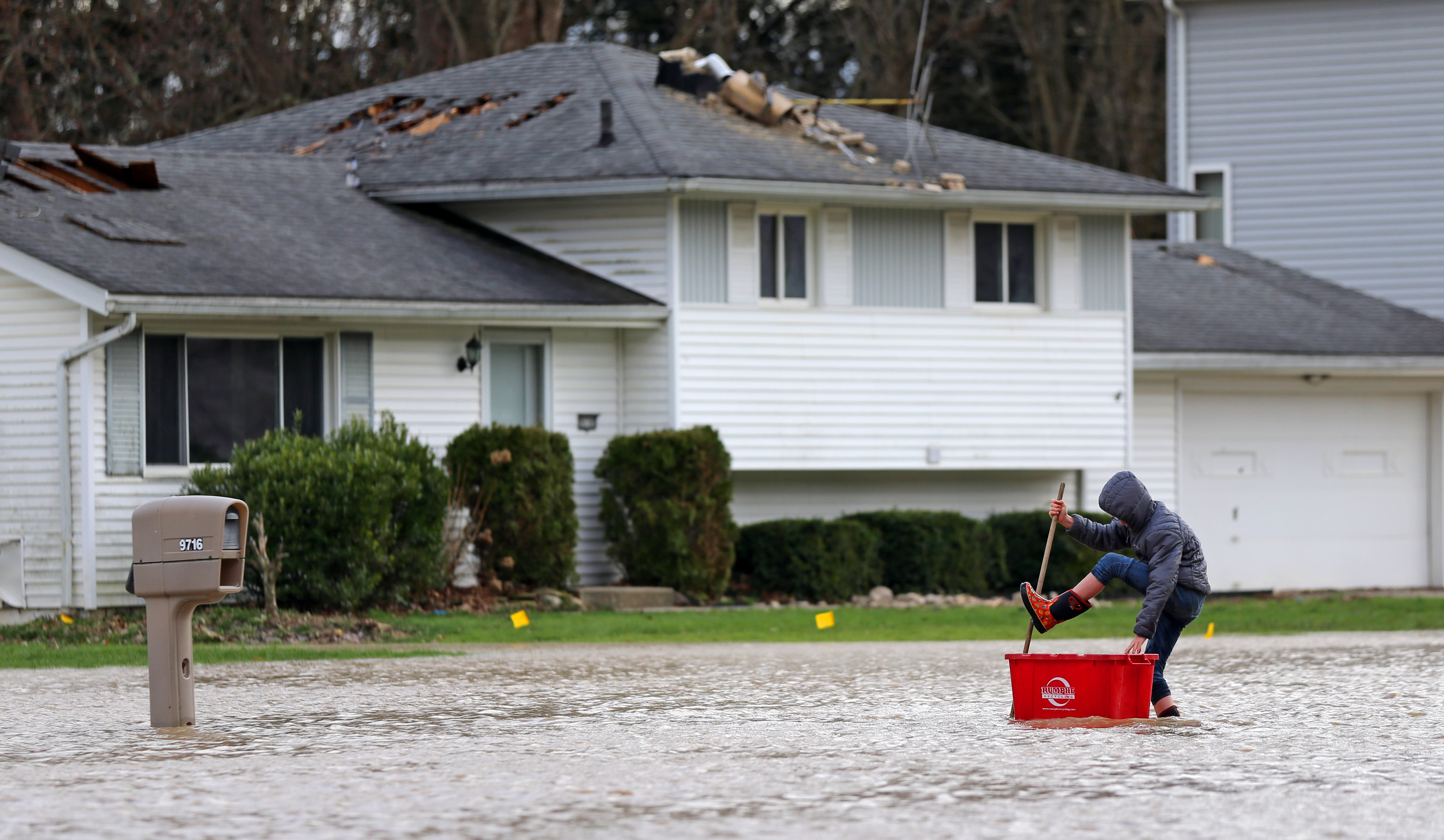 Heavy rains lead to flooding in northeast Ohio, March 29, 2020 ...