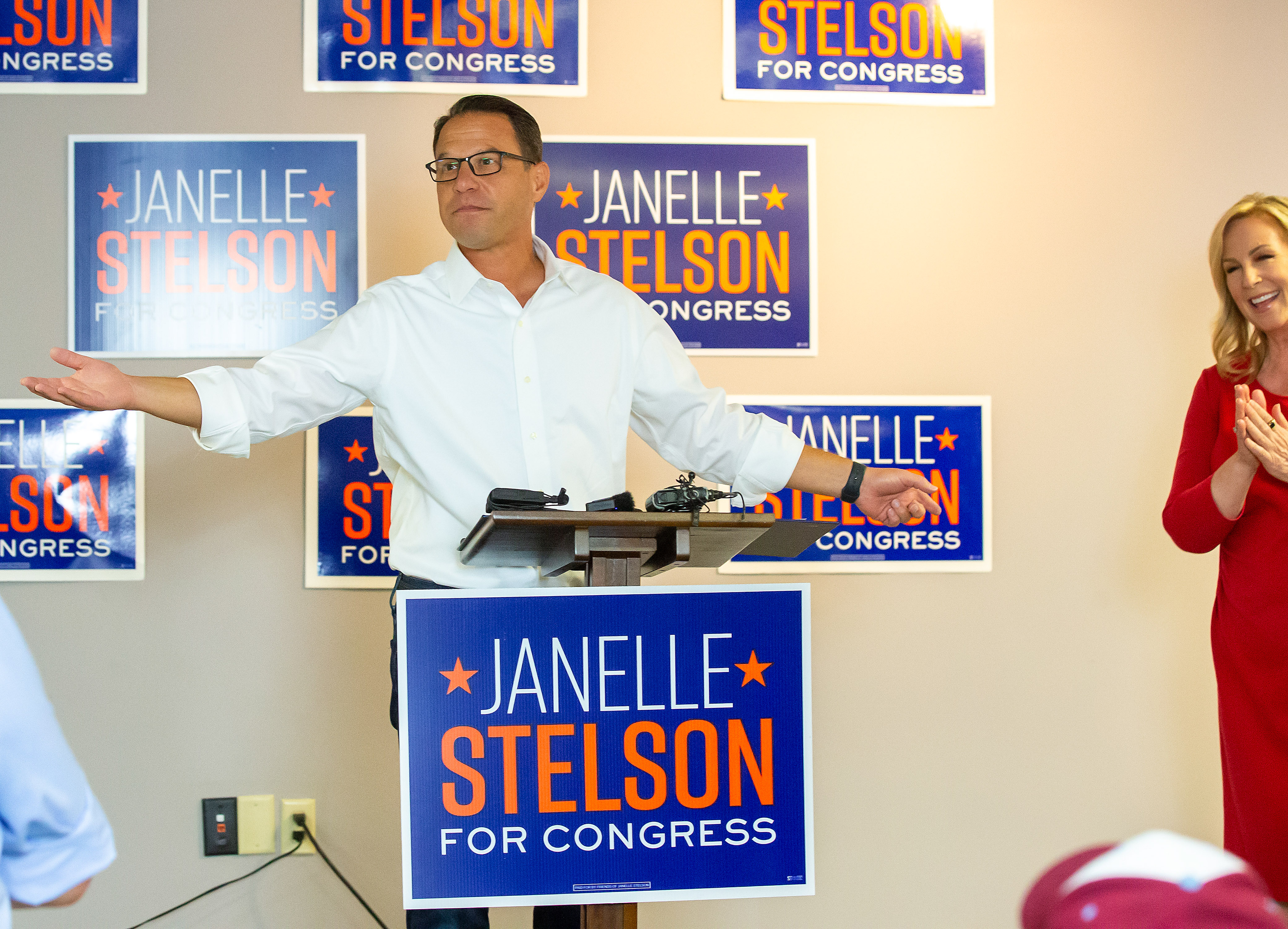 Governor Shapiro speaks at Janelle Stelson campaign event - pennlive.com