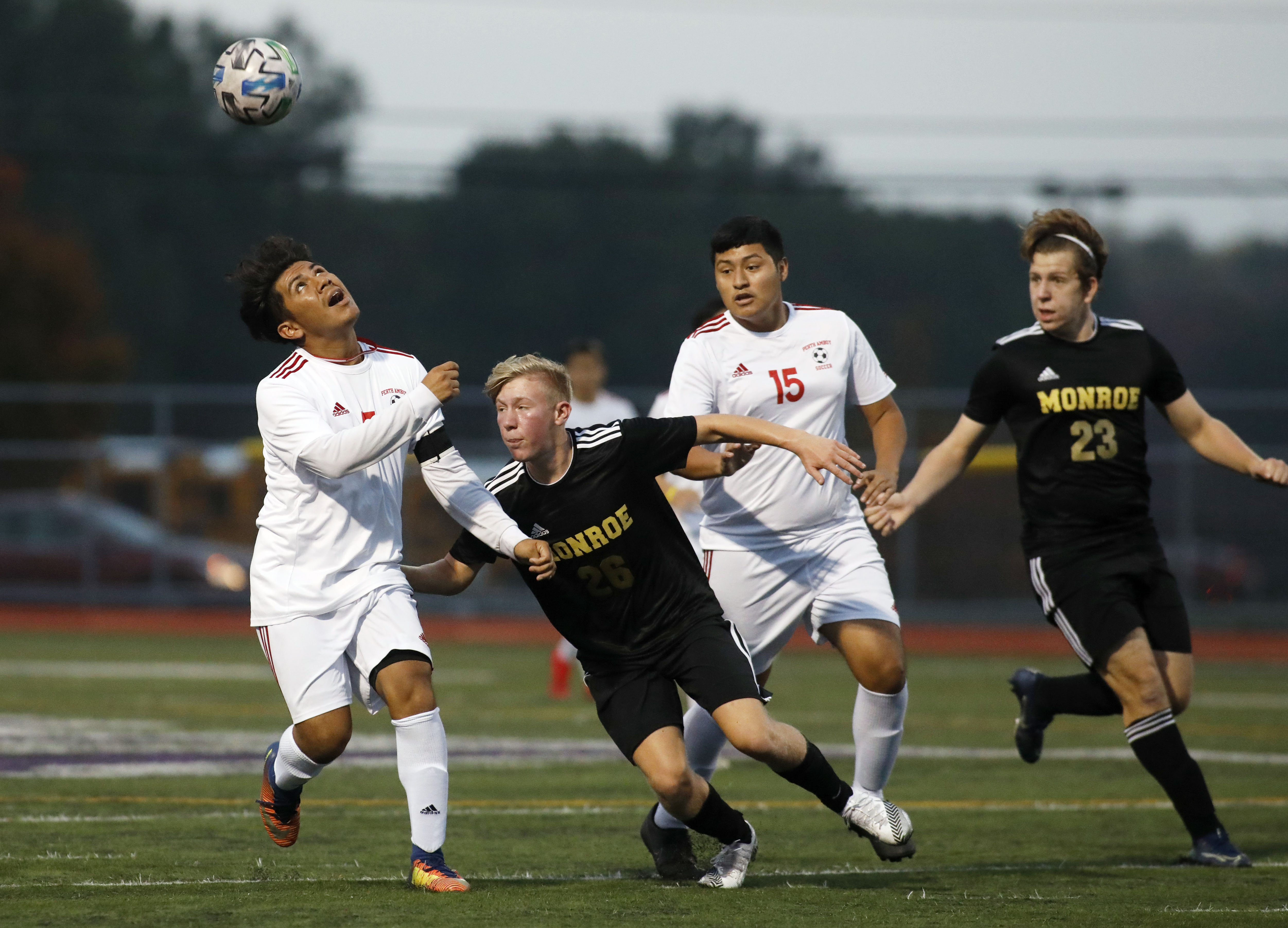 No. 13 Monroe defeats Perth Amboy in boys soccer on October 22, 2020 ...