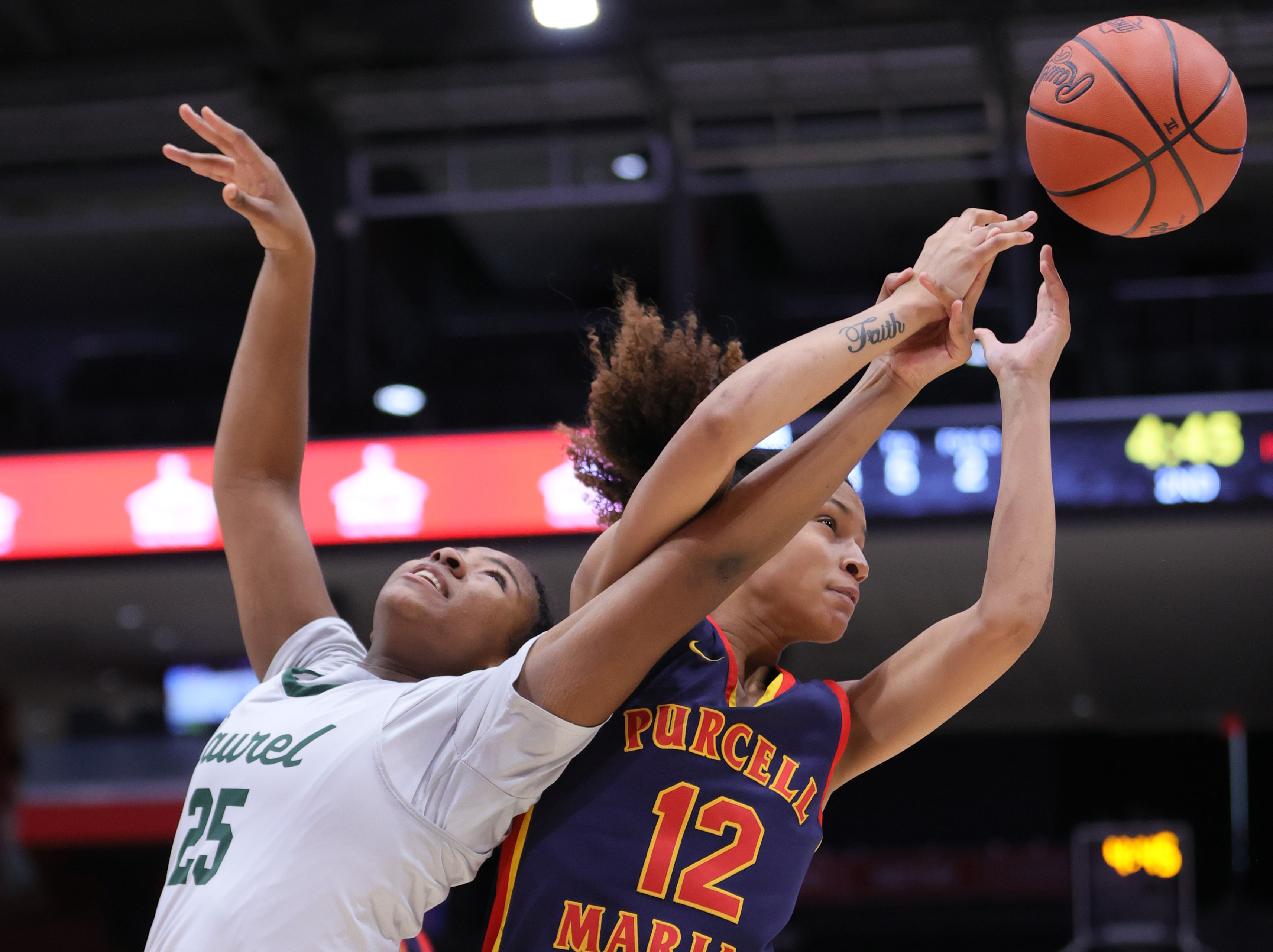 High school girls basketball D2 final: Laurel vs. Purcell Marian, March ...