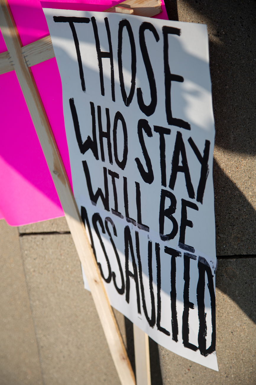 University of Michigan Students Against Sexual Assault protest at ...