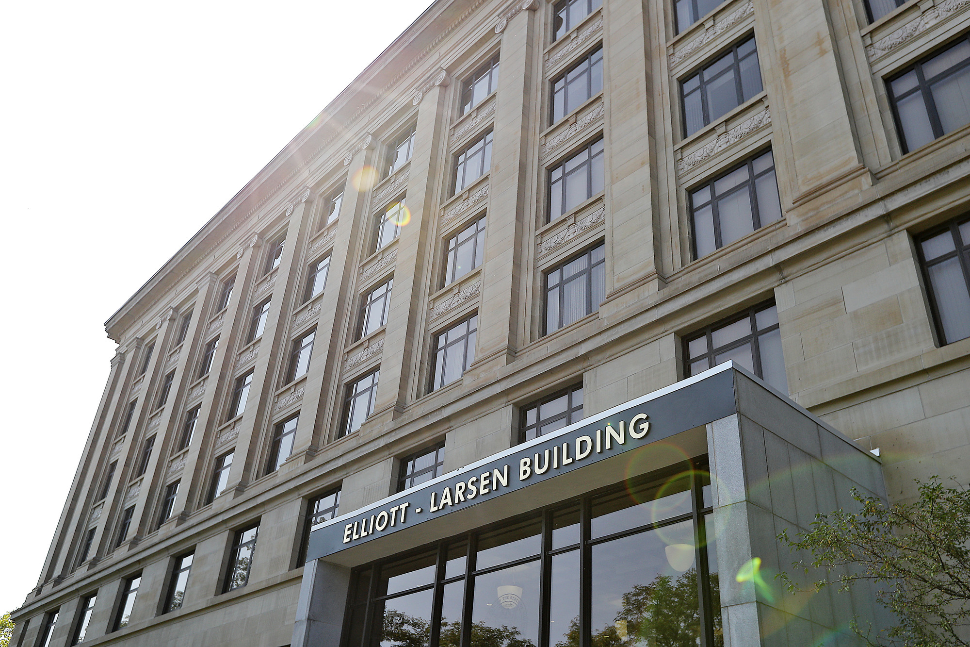 Elliott-Larsen Building sign unveiling – September 21, 2020 - mlive.com