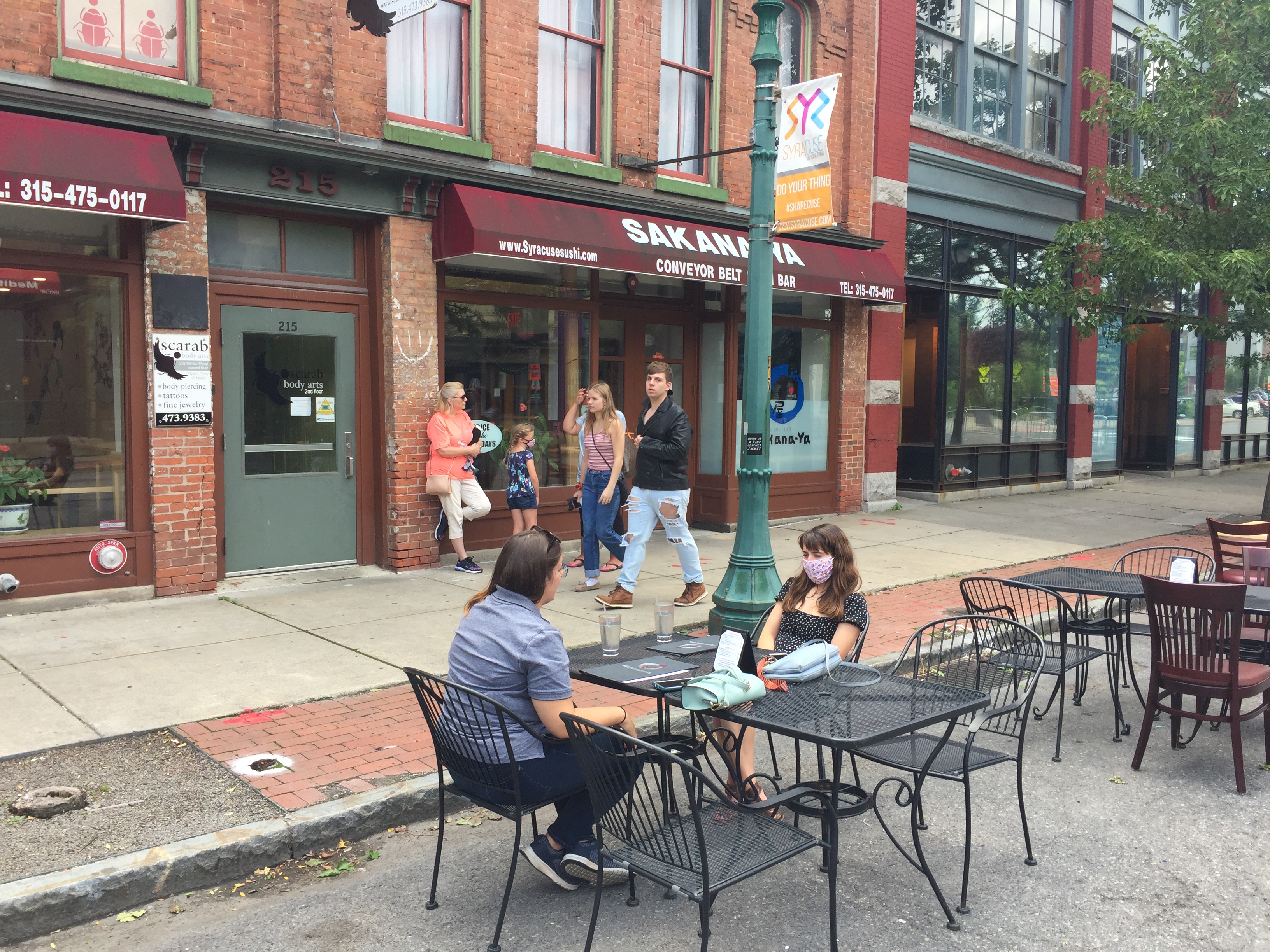 Outdoor dining on the street in Syracuse's Armory Square - syracuse.com