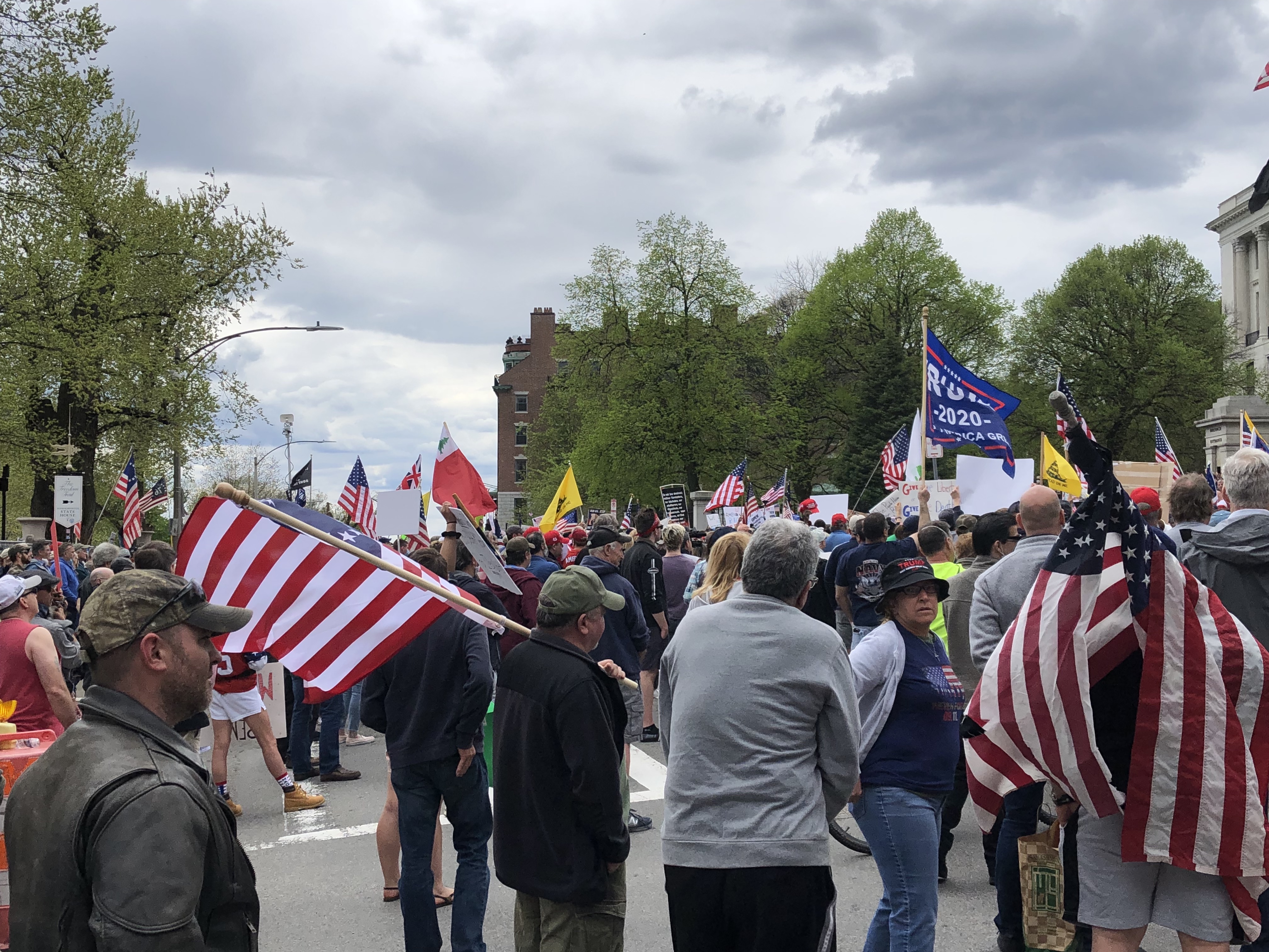 Massachusetts protesters pack Beacon Hill, calling for state to reopen ...