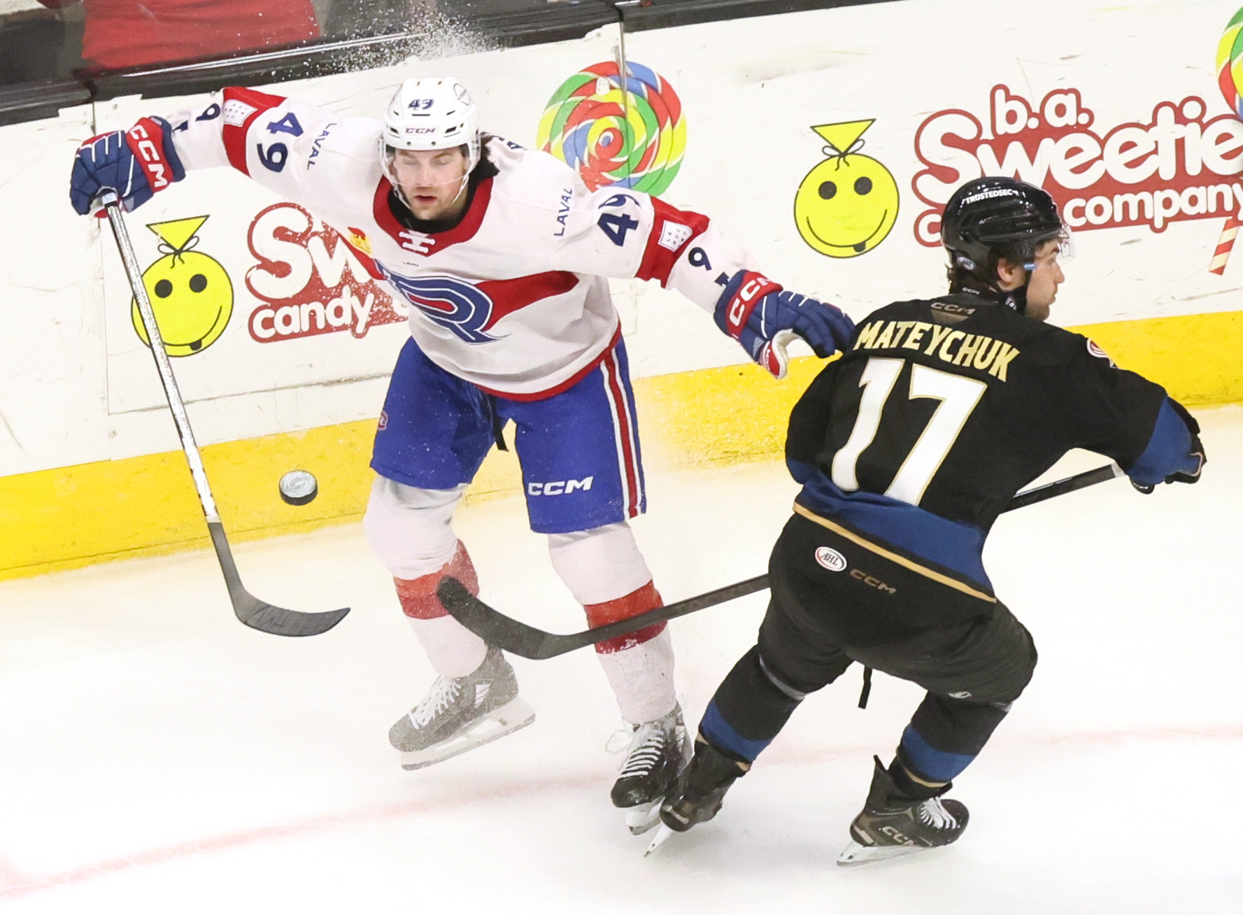 Cleveland Monsters vs. Laval Rocket in game 1 of AHL's North Division ...