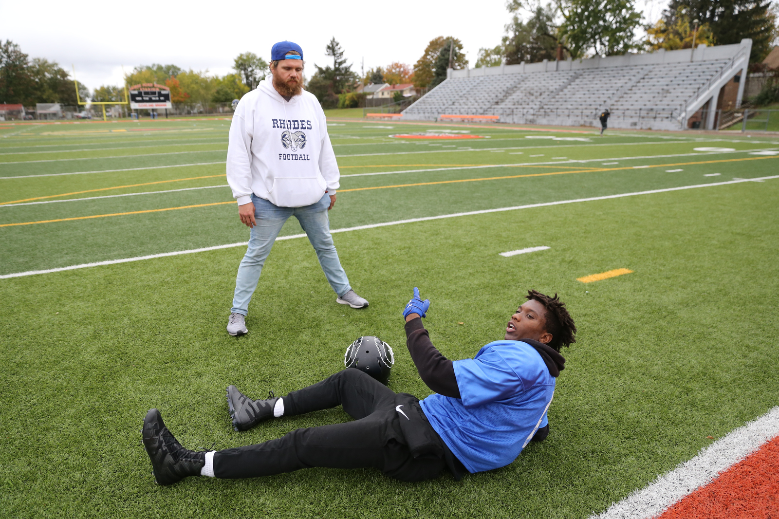 Rhodes High School football team makes the playoffs for the first time ...
