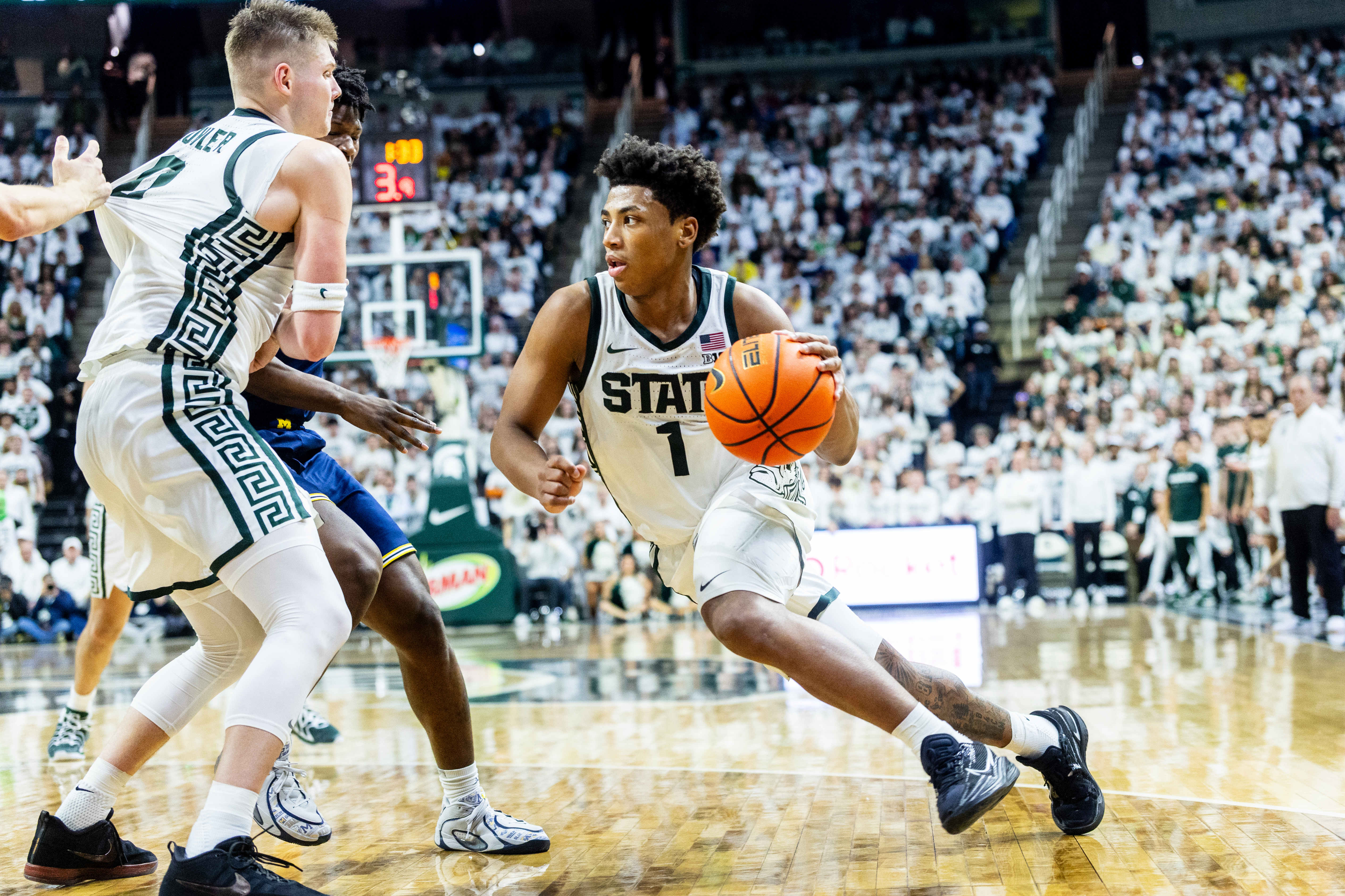 No. 7 Michigan State basketball hosts No. 3 Michigan in rivalry ...