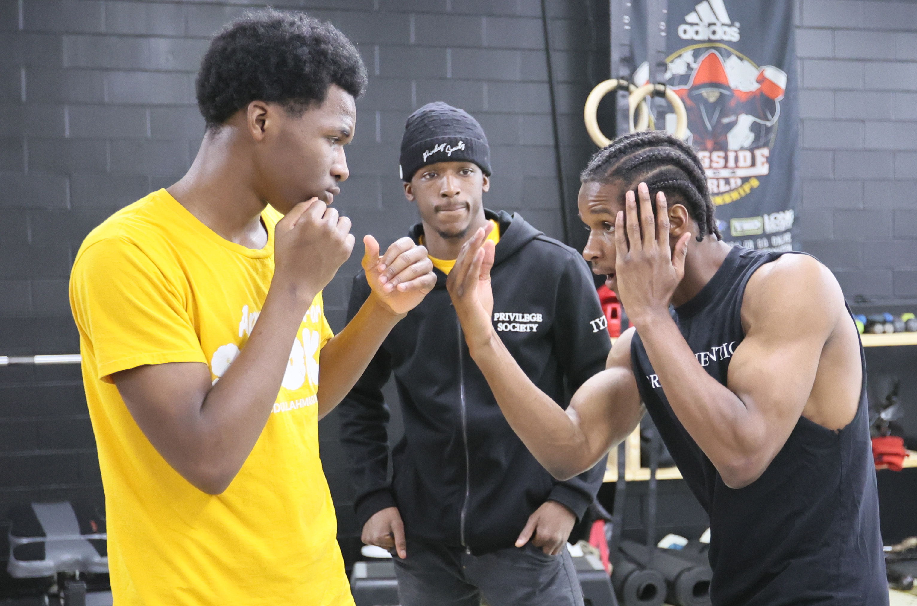 Abdullah Mason trains for his upcoming fight June 7, 2025, against ...