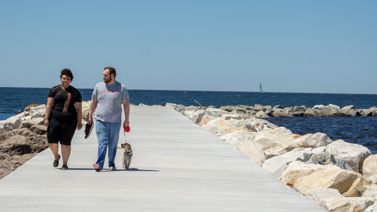 Breakwater pier is open to the public after months of repair - mlive.com