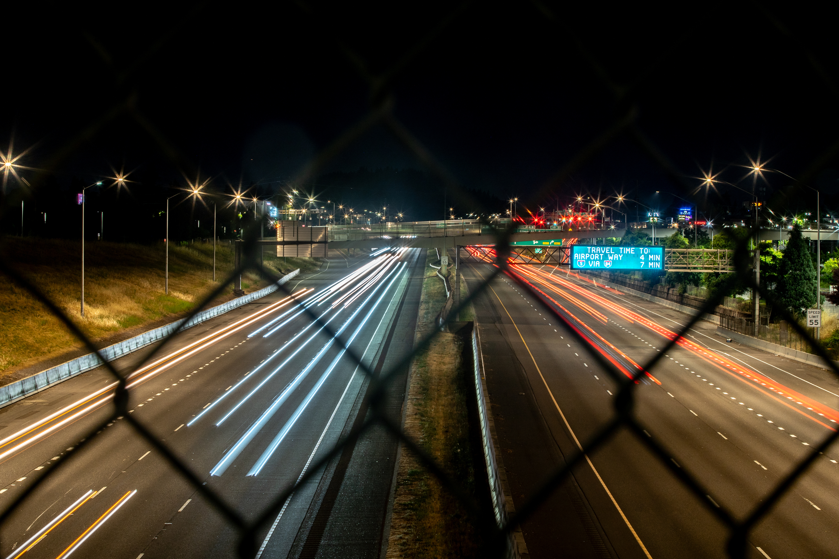 I-205 streetlights (long exposure) - oregonlive.com