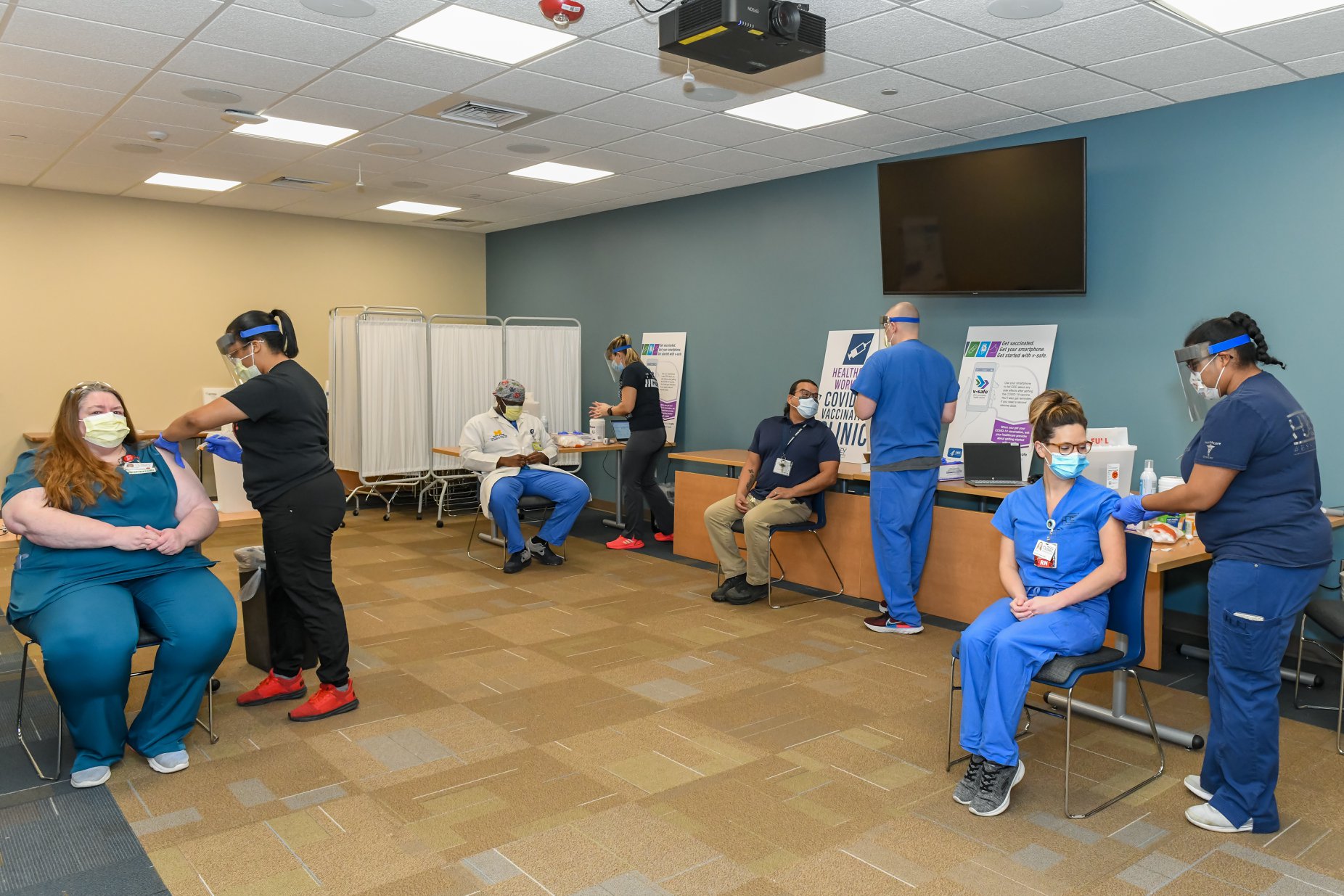 ‘Historical milestone’: Hurley hospital employees get Pfizer COVID-19 ...