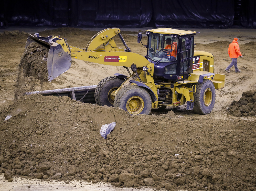 Prepping for Monster Jam at PPL Center on Feb. 24, 2022 ...