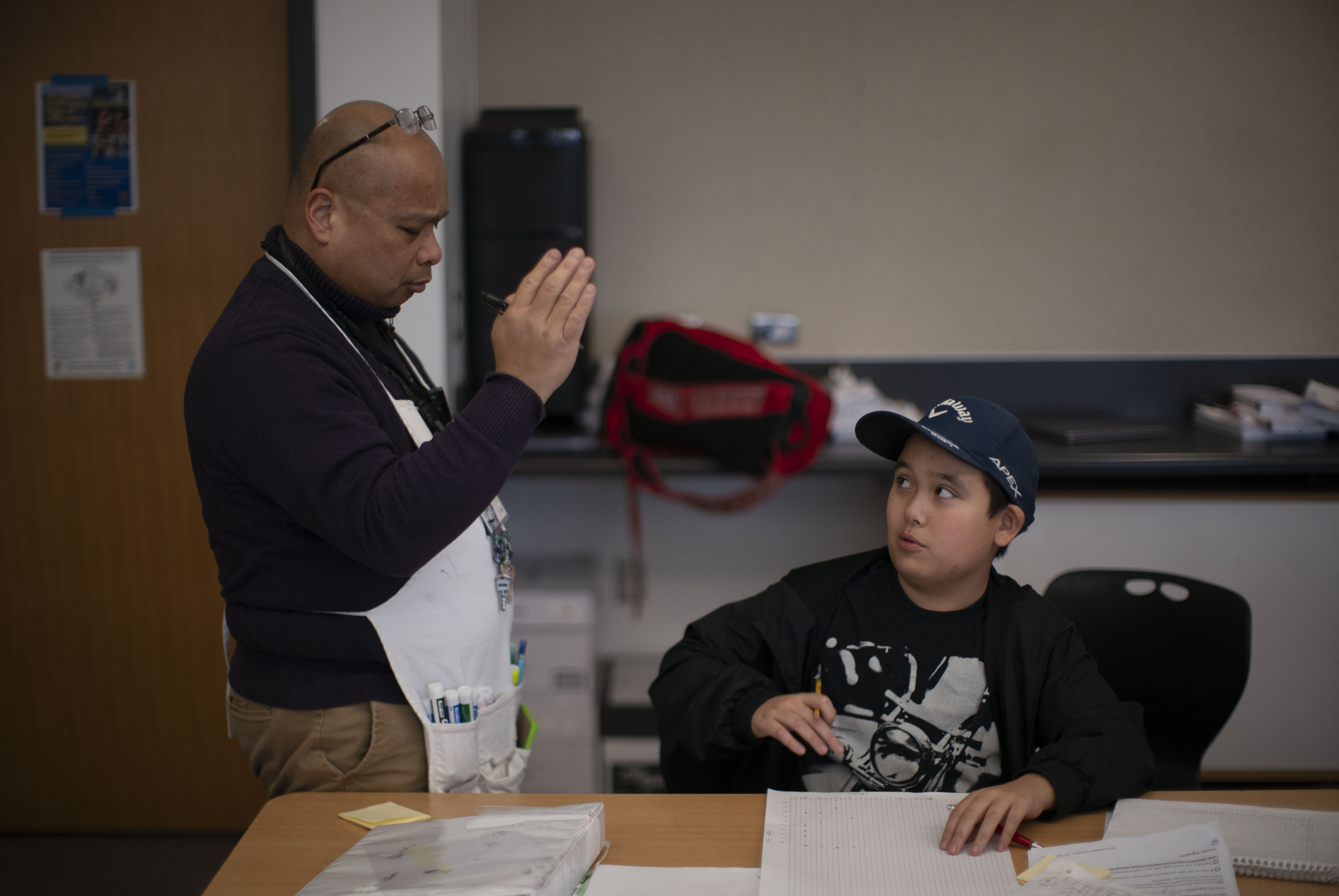 Math class at Faubion School in Portland - oregonlive.com