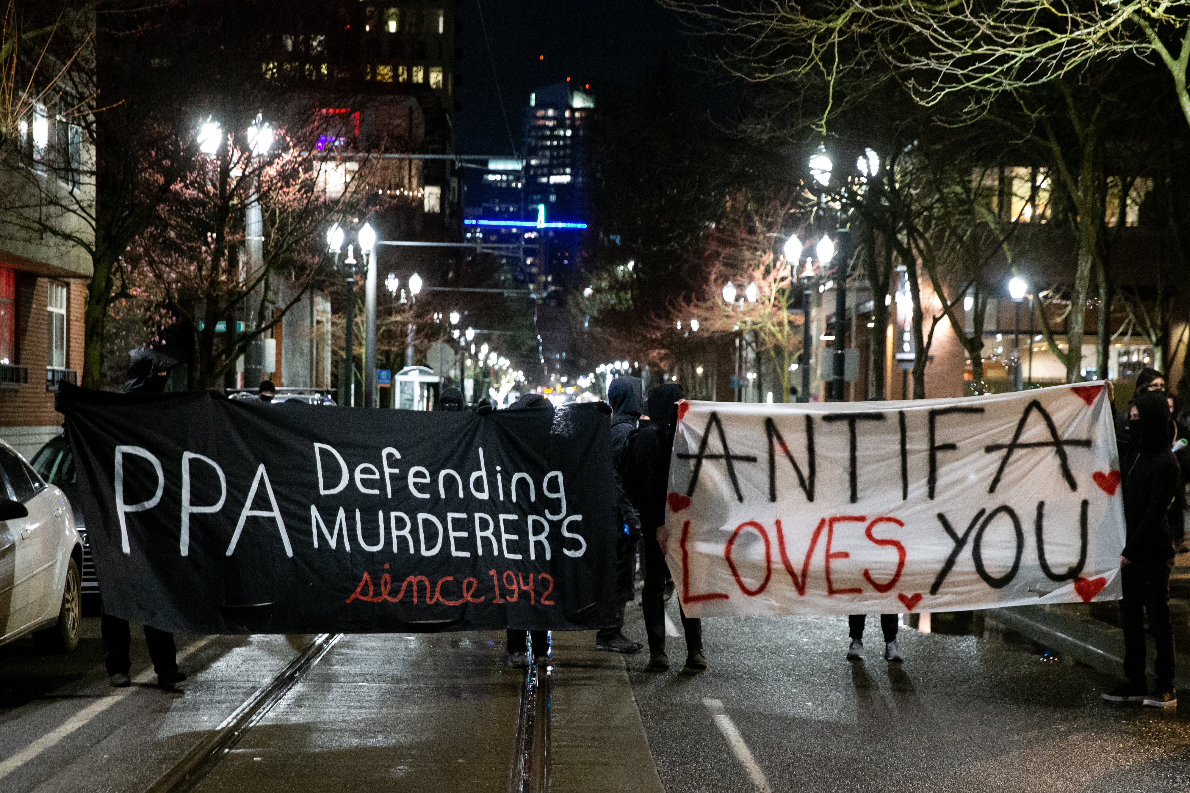 Portland protest on March 20, 2021 - oregonlive.com