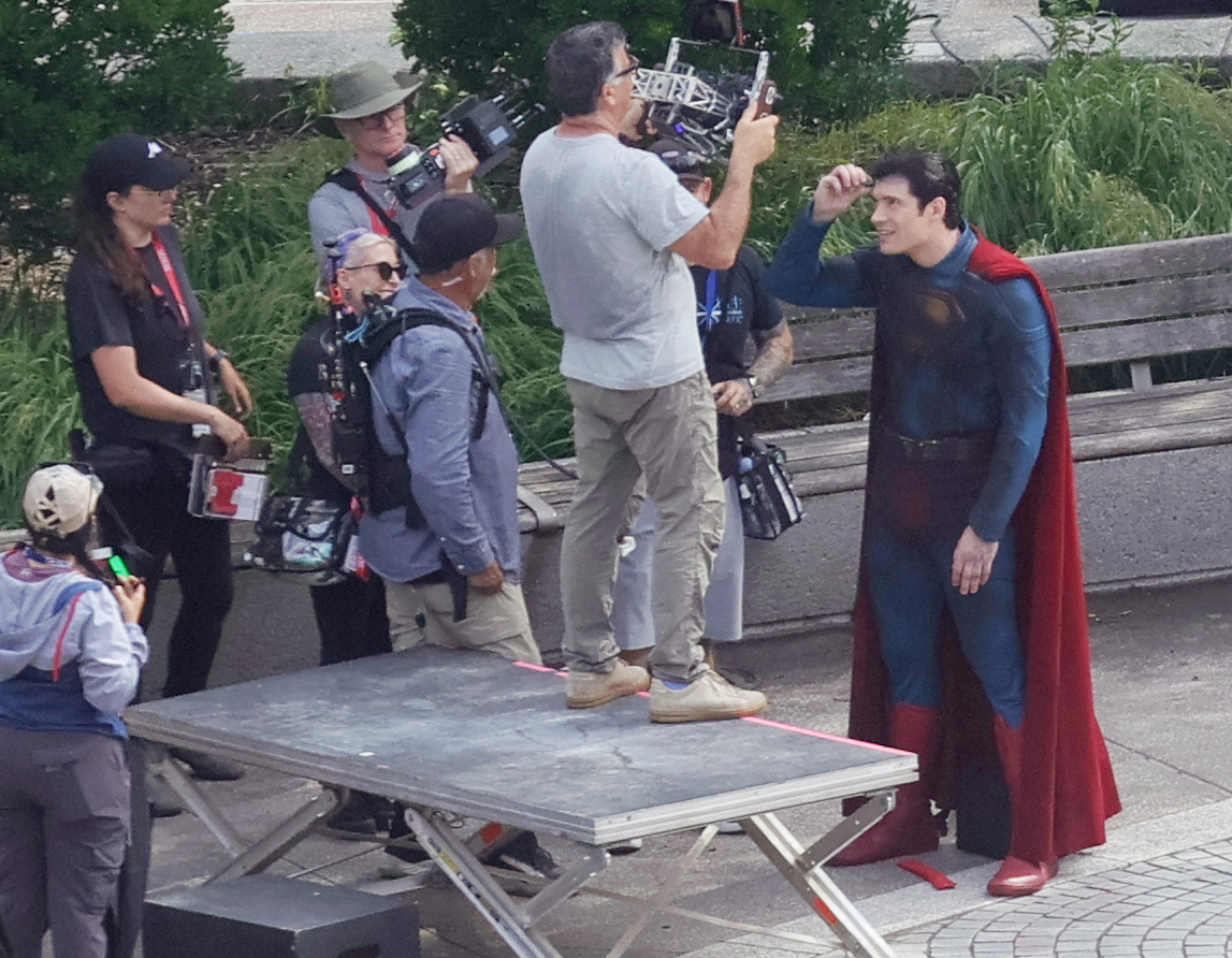 Final day of Superman filming at Public Square, July 4, 2024 ...