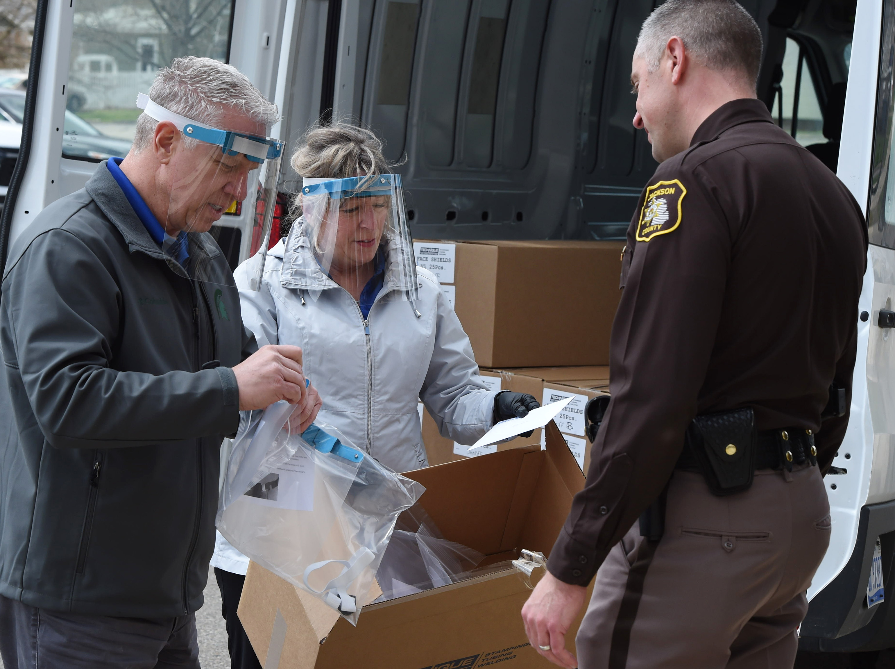 Technique Inc. delivers face shields to Jackson law enforcement - mlive.com
