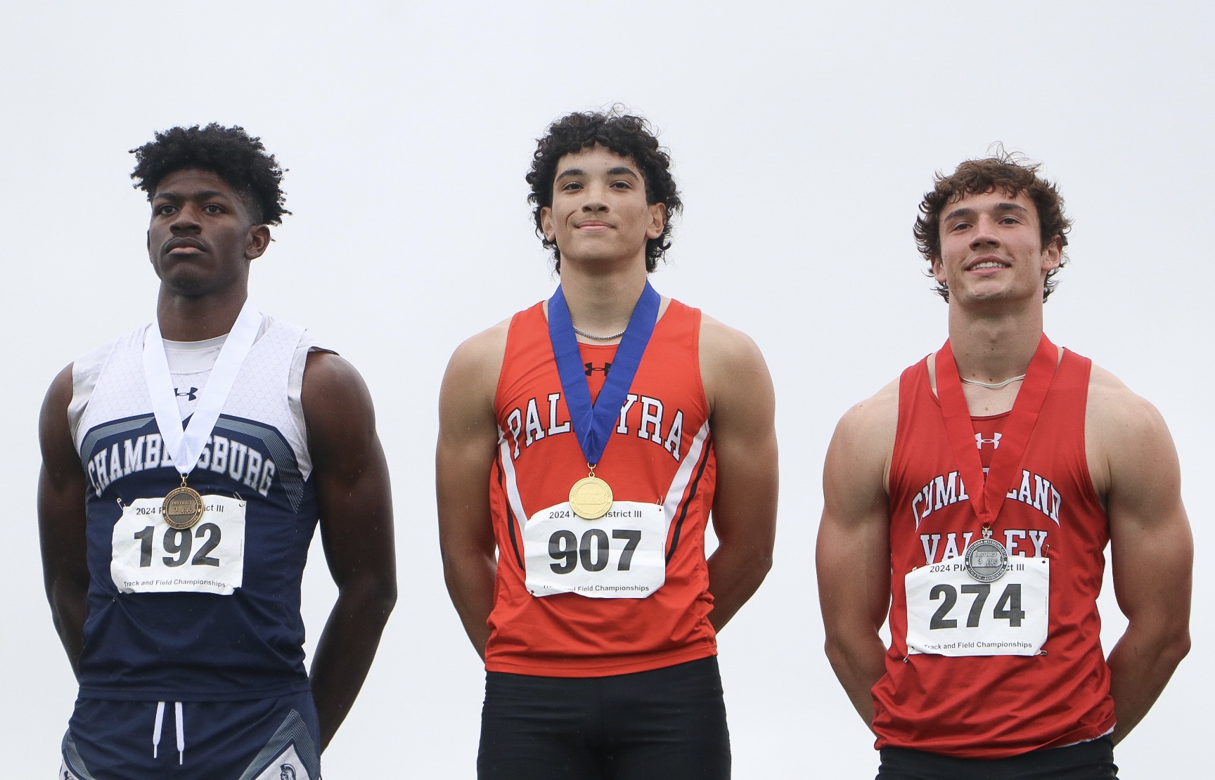 Mid-Penn Conference athletes compete during the 2024 District 3 track ...
