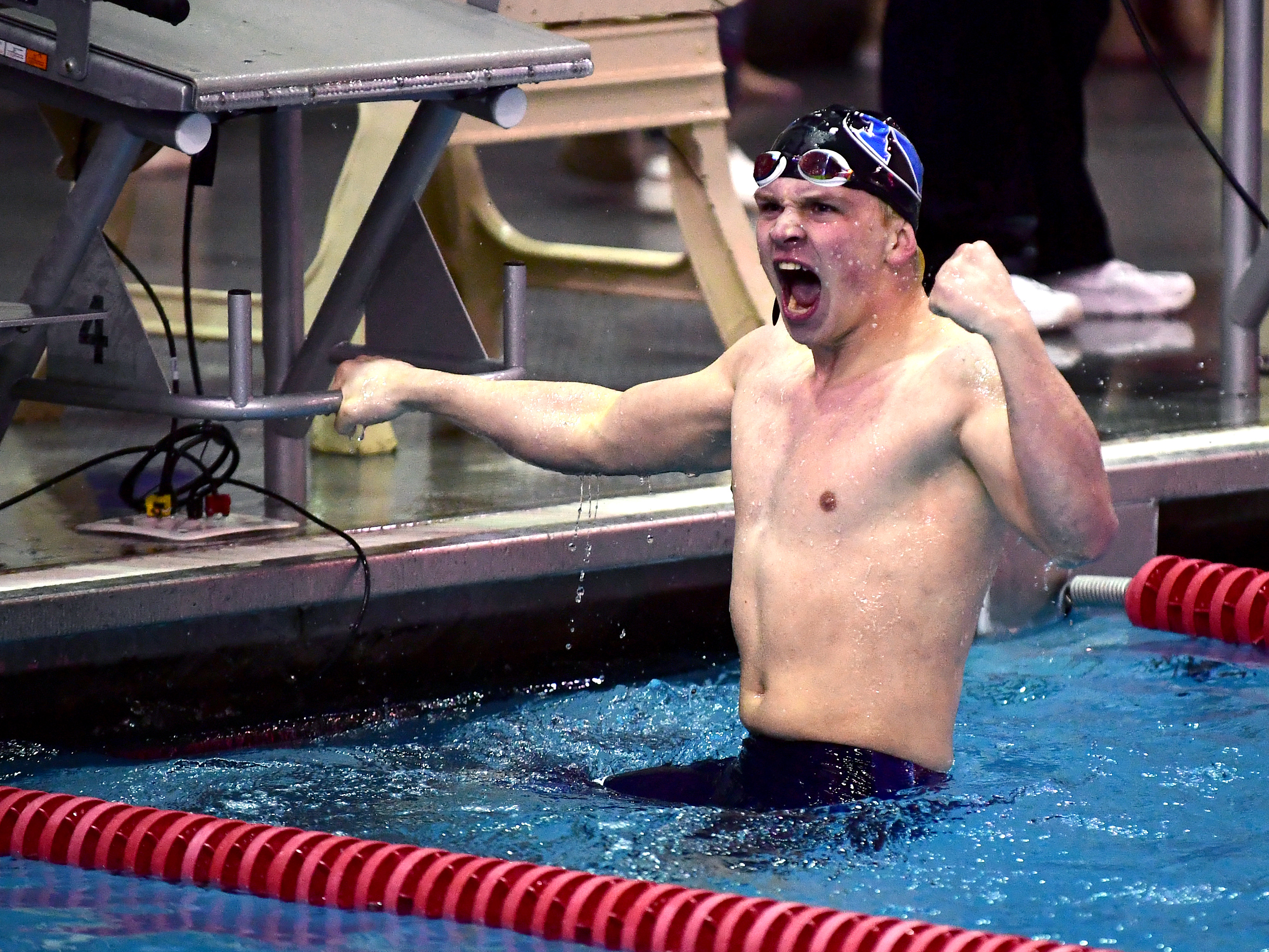 District 11 Class 3A Boys and Girls swimming championships Day 1 ...
