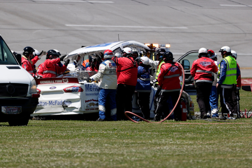 Rockford driver Scott Melton suffers broken leg in ARCA race - mlive.com