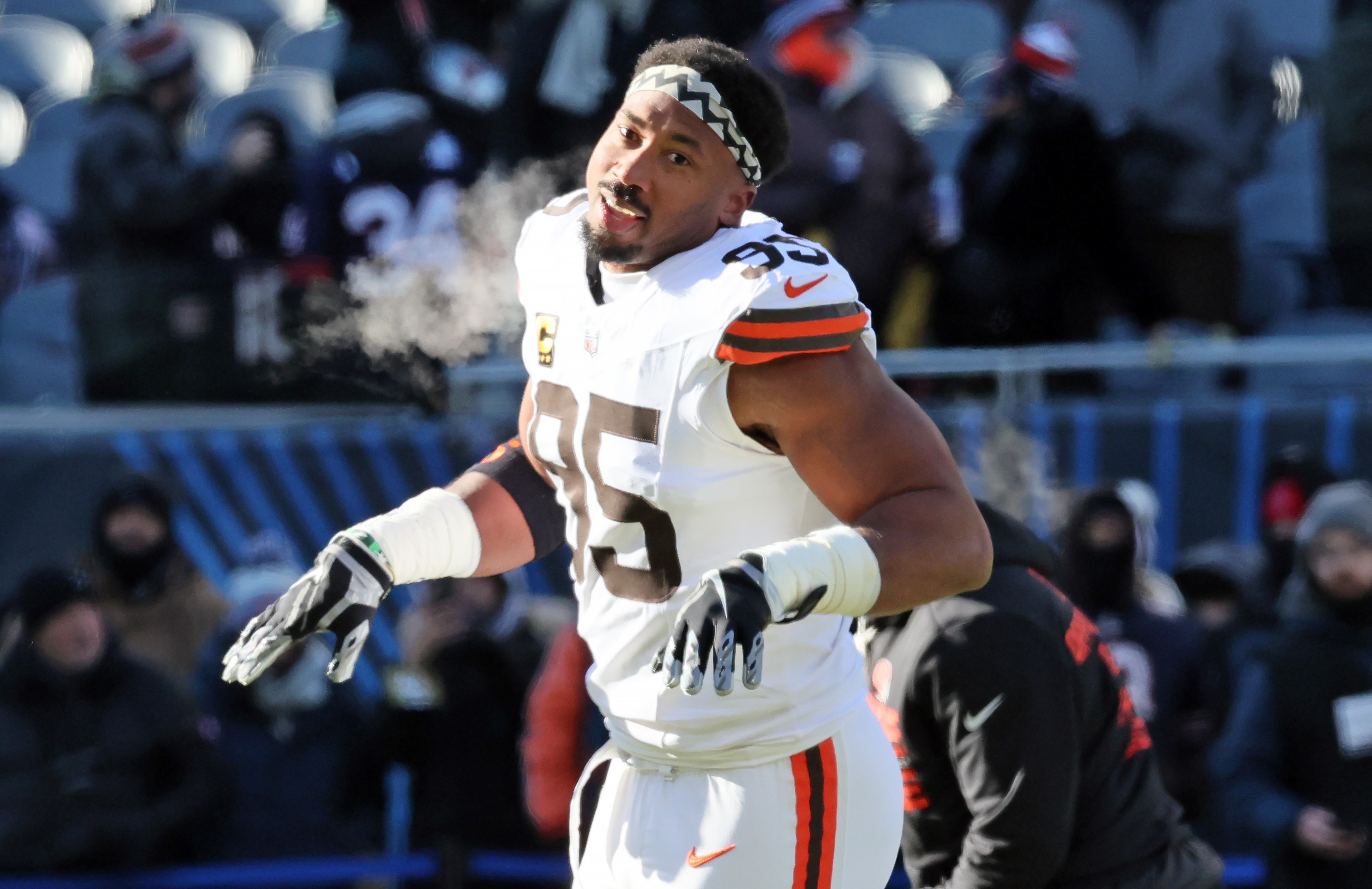 Cleveland Browns defensive end Myles Garrett vs. Chicago Bears ...
