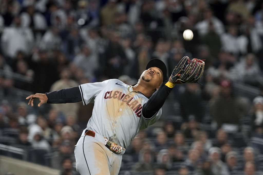 Cleveland Guardians vs. New York Yankees in game 2 of the ALCS, October ...