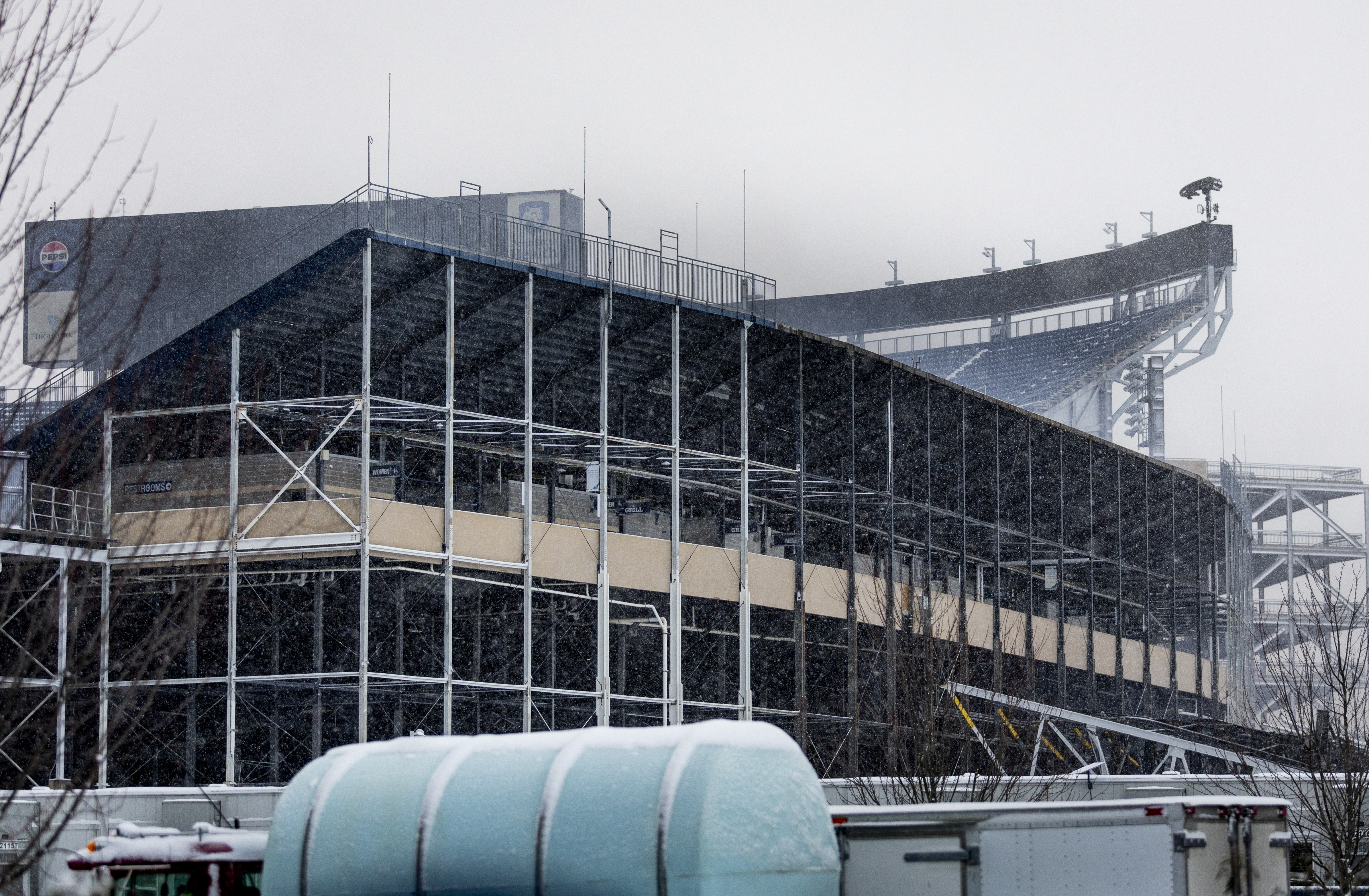 Beaver Stadium press box demolition - pennlive.com