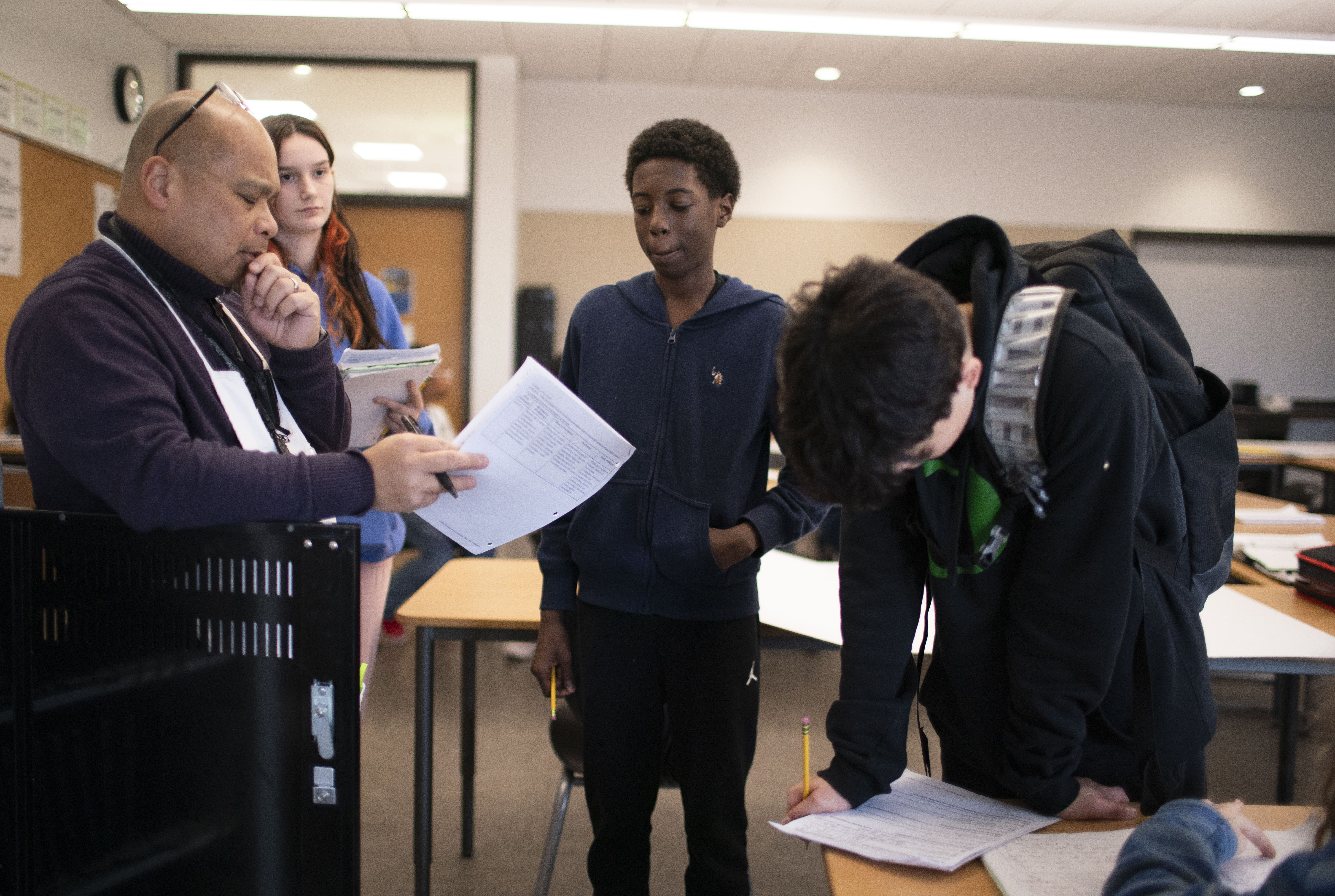 Math class at Faubion School in Portland - oregonlive.com