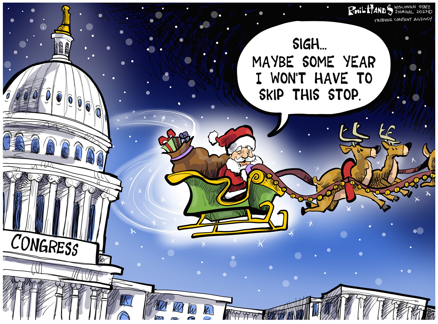 Editorial cartoons for Dec. 24, 2023 - oregonlive.com