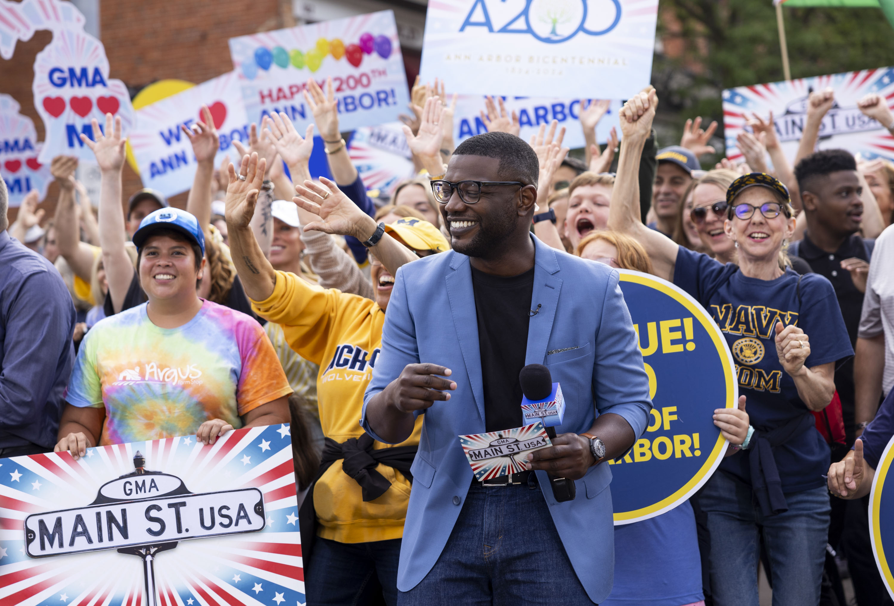 Good Morning America's live national broadcast in downtown Ann Arbor ...